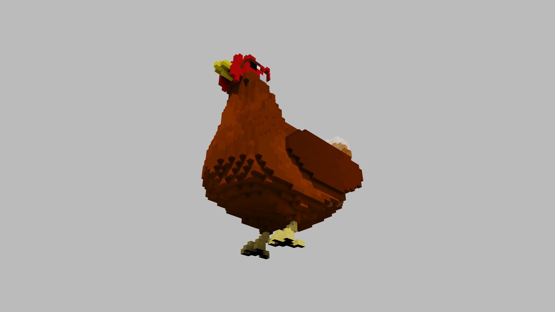 3D Animal Chicken 3D Voxel - TurboSquid 1843764