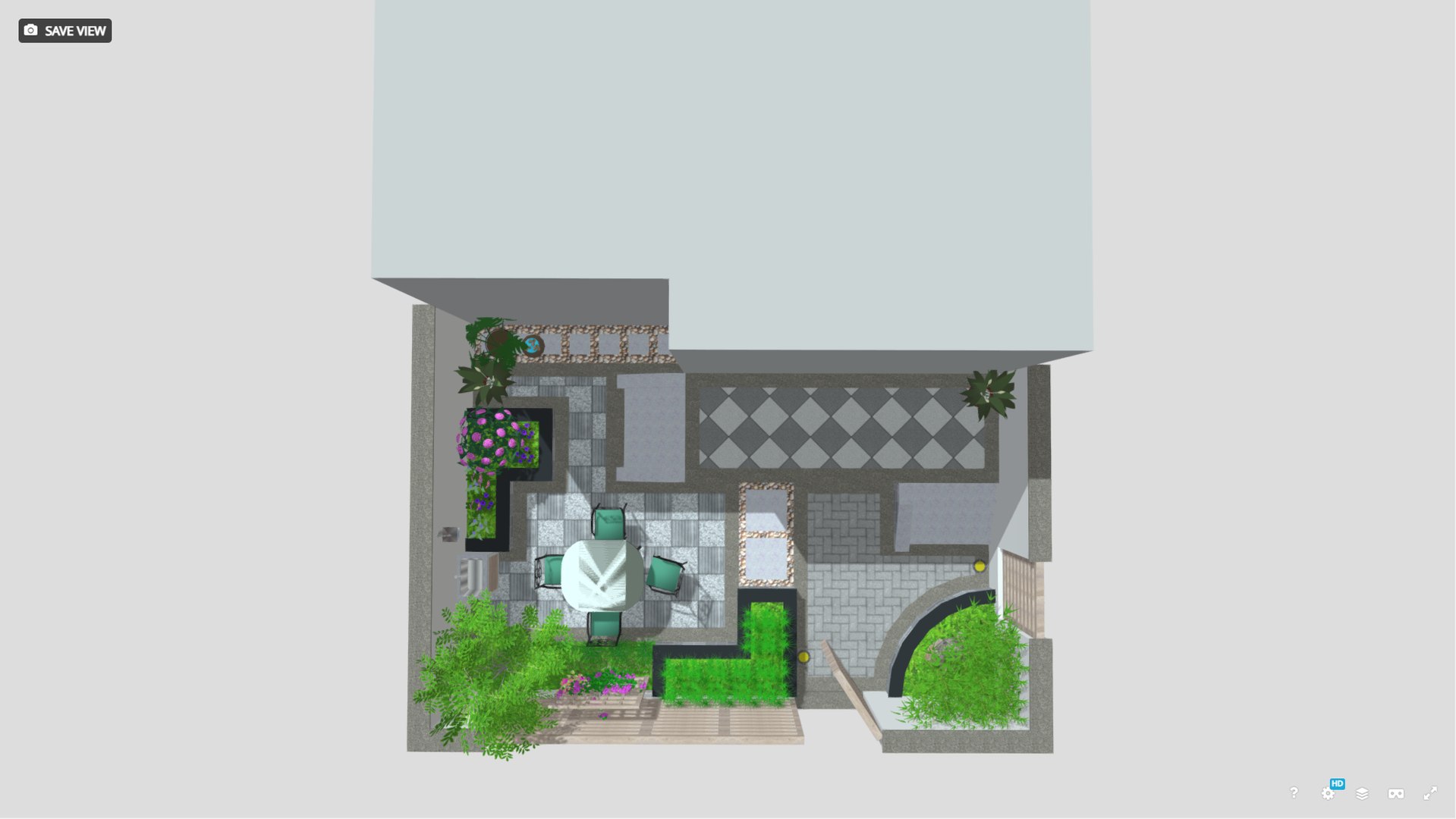 Free 3D Modern Small Garden Kit Outdoor Space 3D Printable Multi-Format ...