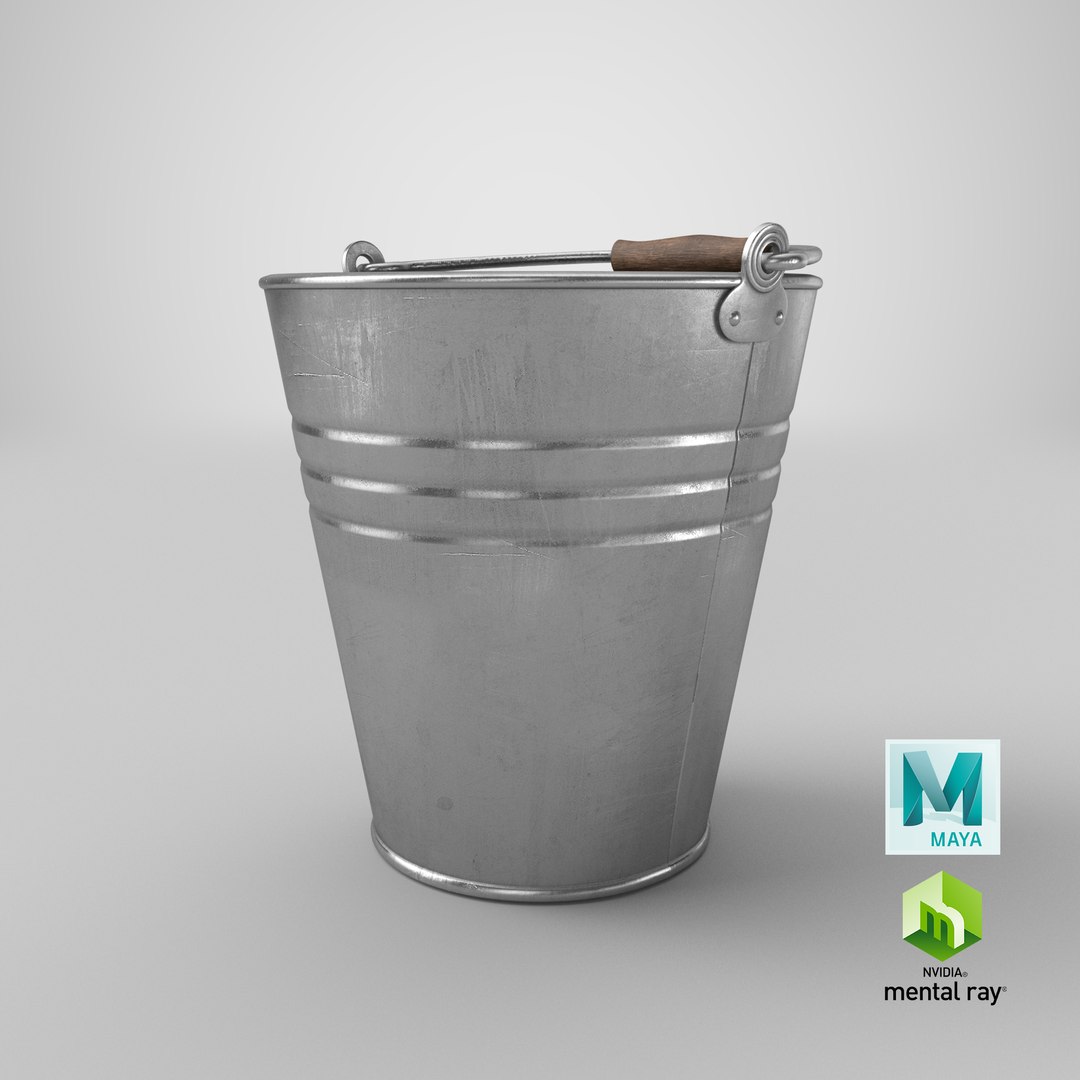 Real Metal Bucket 3D Model - TurboSquid 1622355