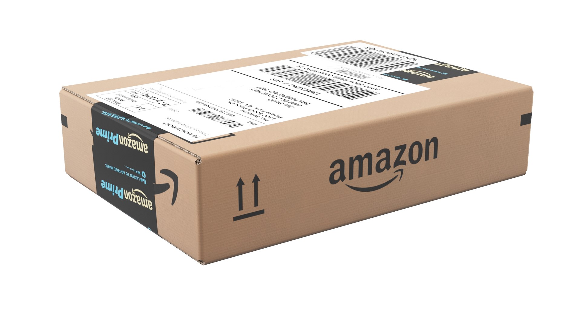 Amazon Parcels Box 23x16x5cm 3D Model - TurboSquid 1990935