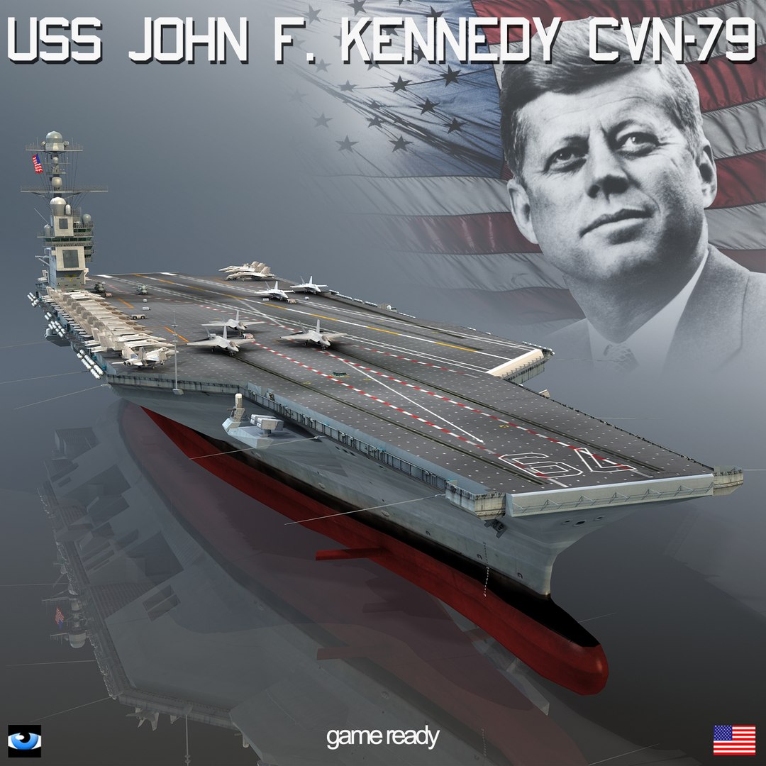 Uss john f kennedy 3D model - TurboSquid 1339034