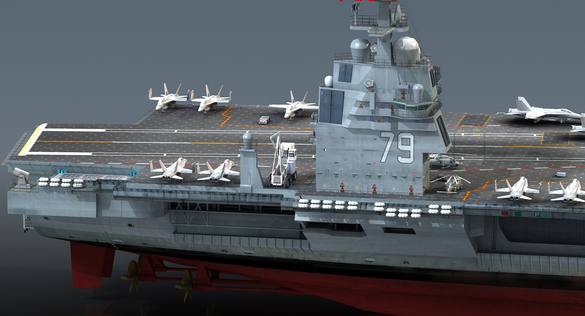 Uss john f kennedy 3D model - TurboSquid 1339034