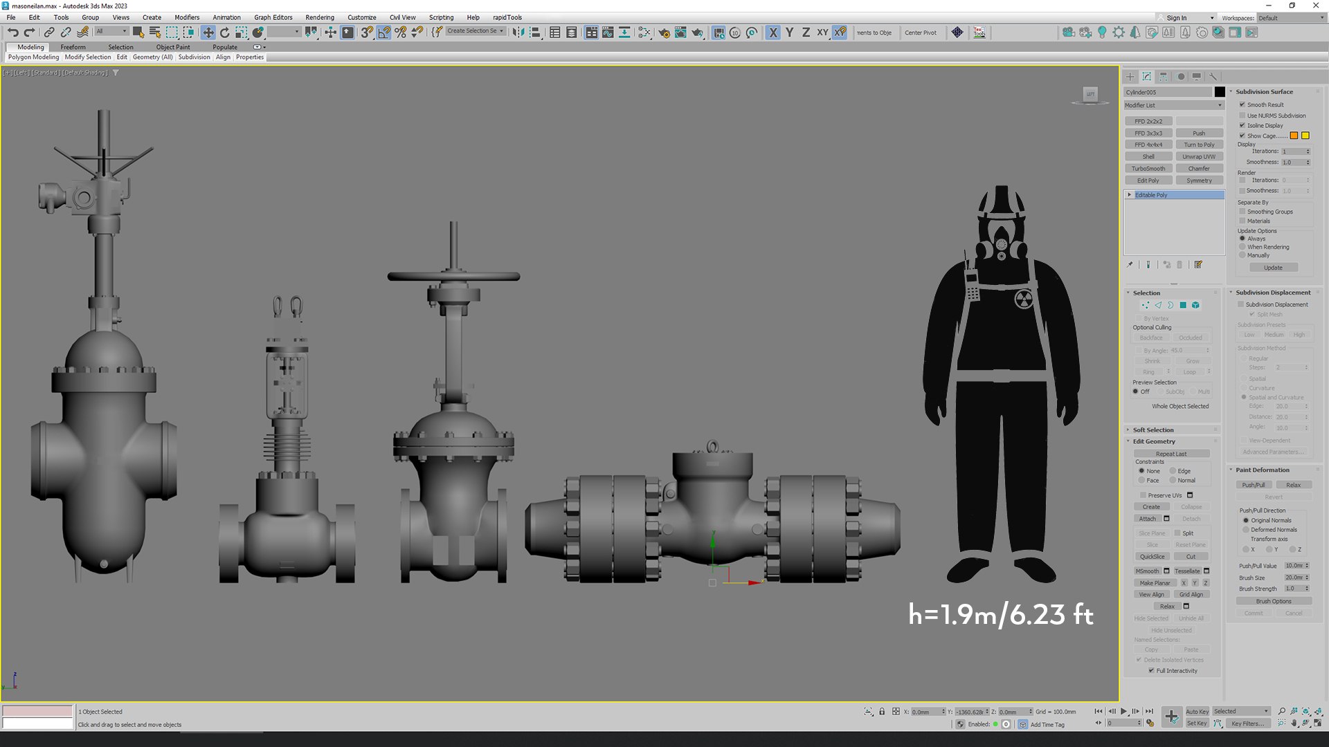 Industrial used valves 3D - TurboSquid 2148492