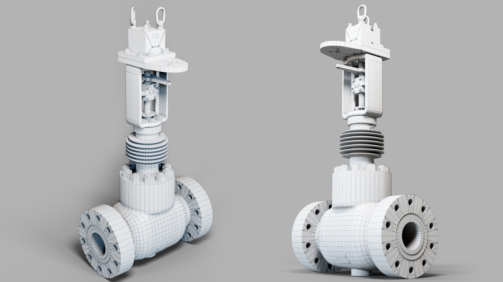 Industrial used valves 3D - TurboSquid 2148492