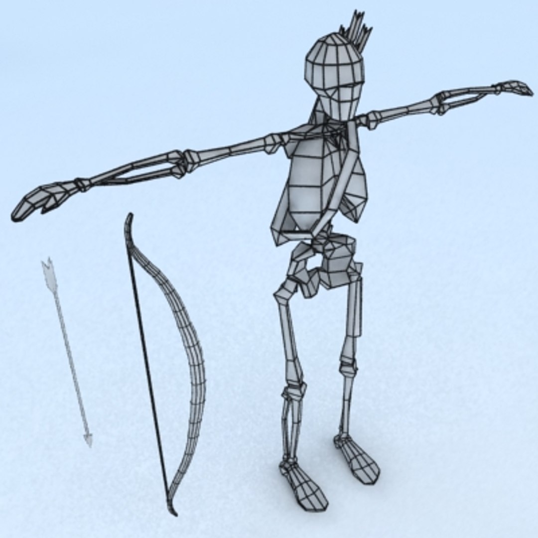 3ds max skeleton archer