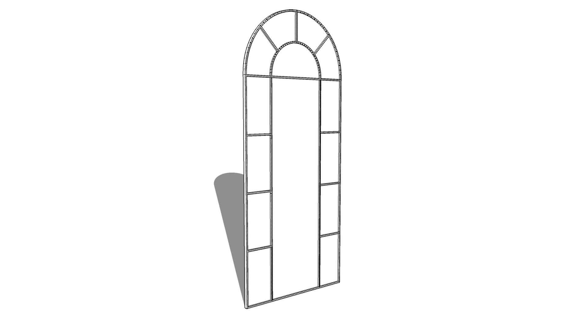3D SKLUM Metal Window Effect Wall Mirror Diana - Lumion Library ...