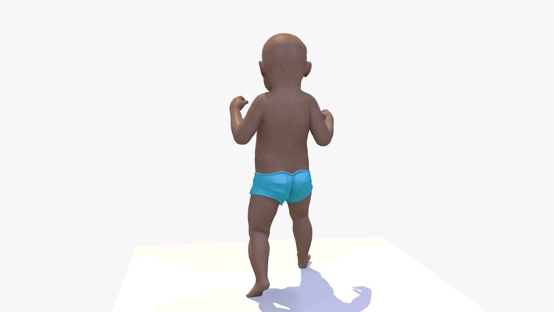 3D Model WALKING EURO BABY2 STATIC C4D - TurboSquid 1883300