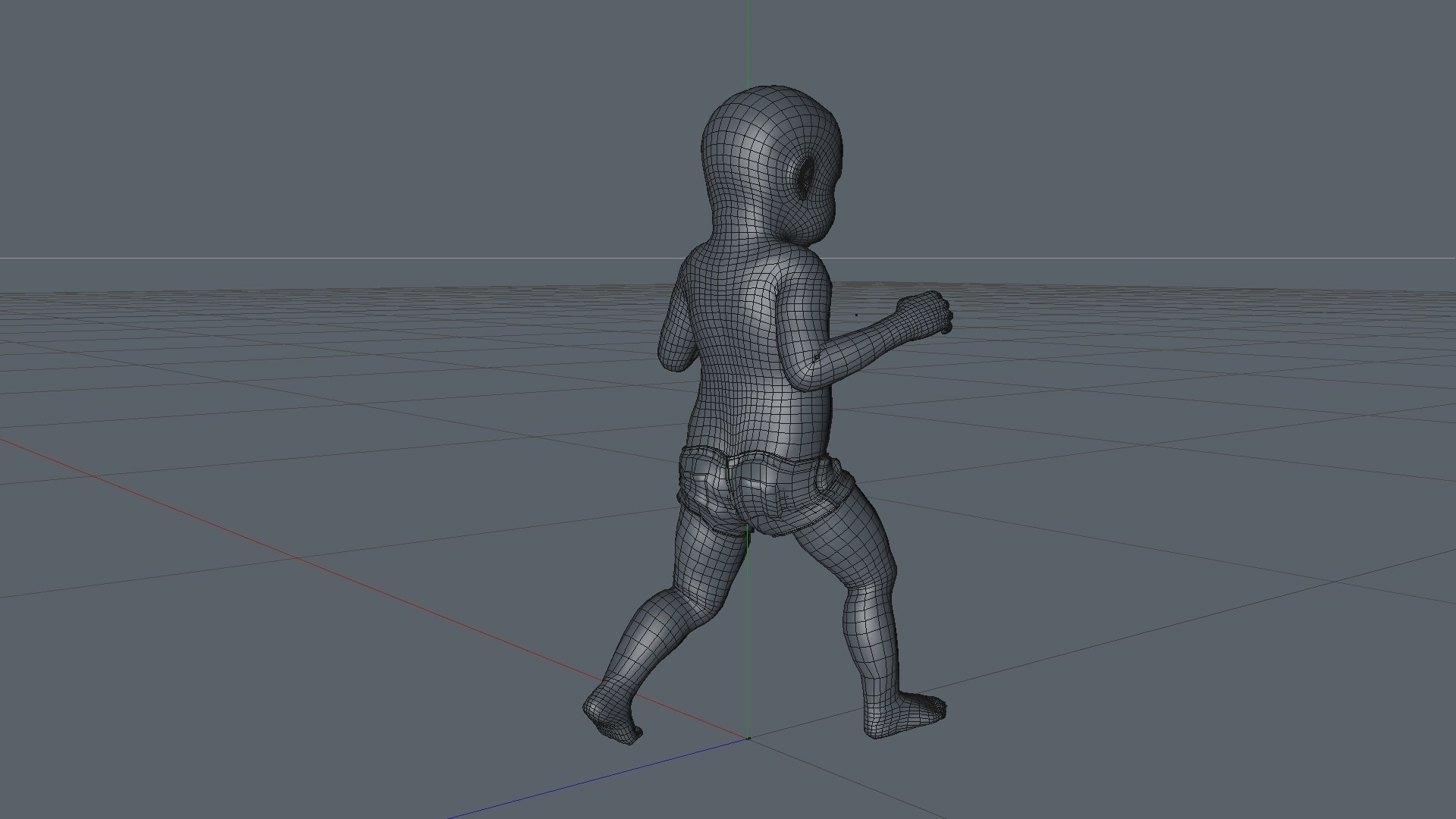 3D Model WALKING EURO BABY2 STATIC C4D - TurboSquid 1883300