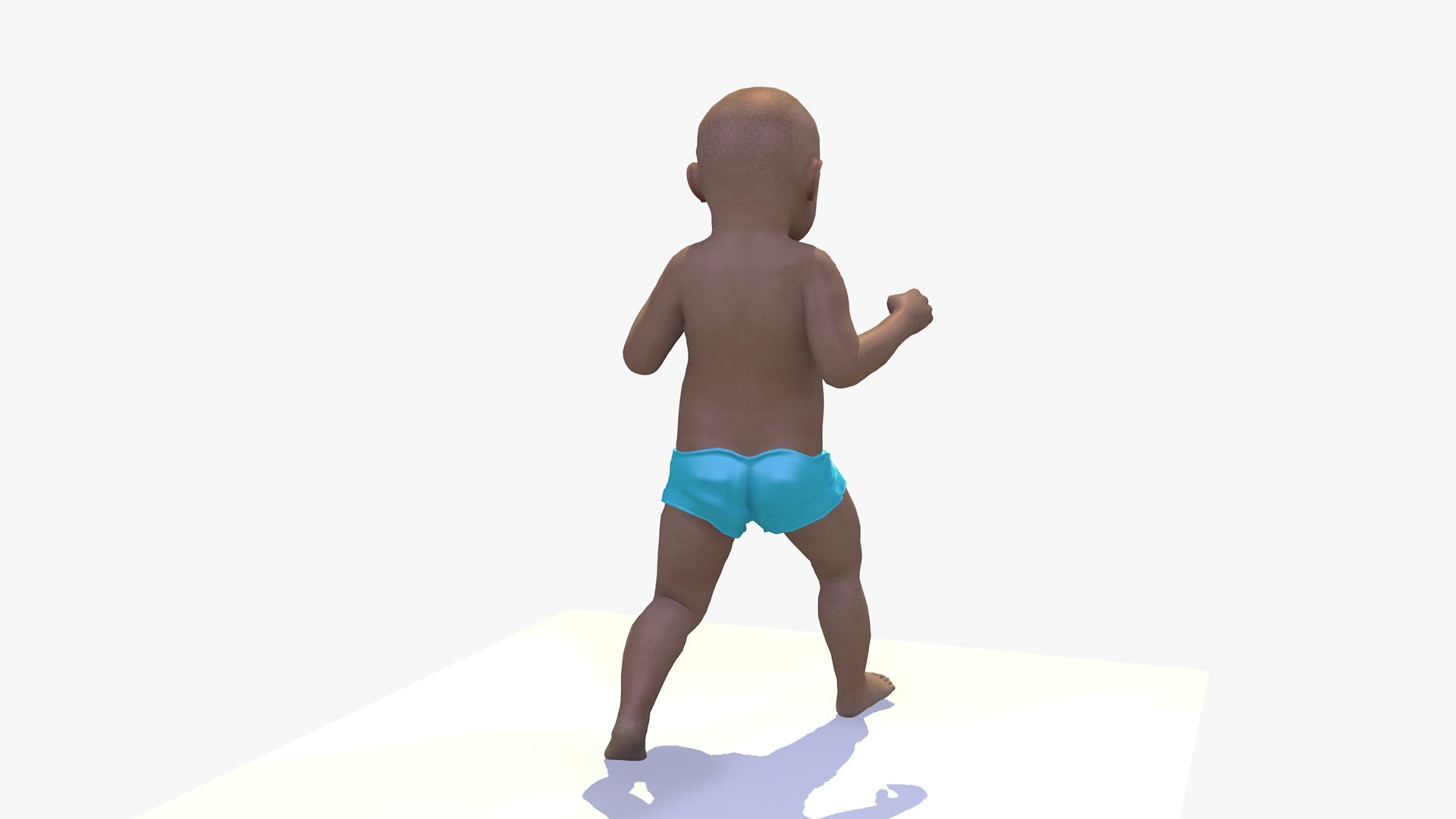 3D Model WALKING EURO BABY2 STATIC C4D - TurboSquid 1883300
