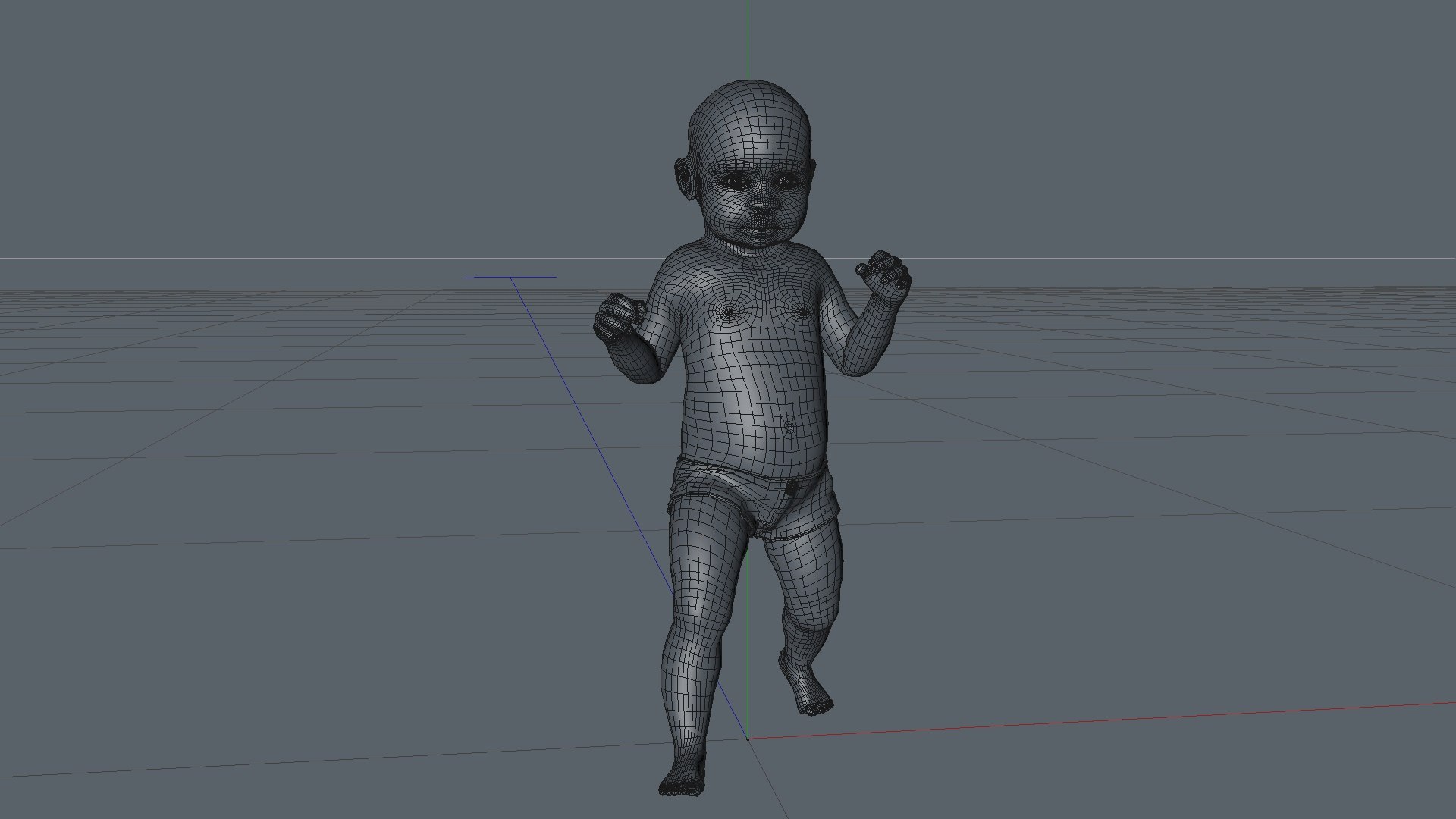 3D Model WALKING EURO BABY2 STATIC C4D - TurboSquid 1883300