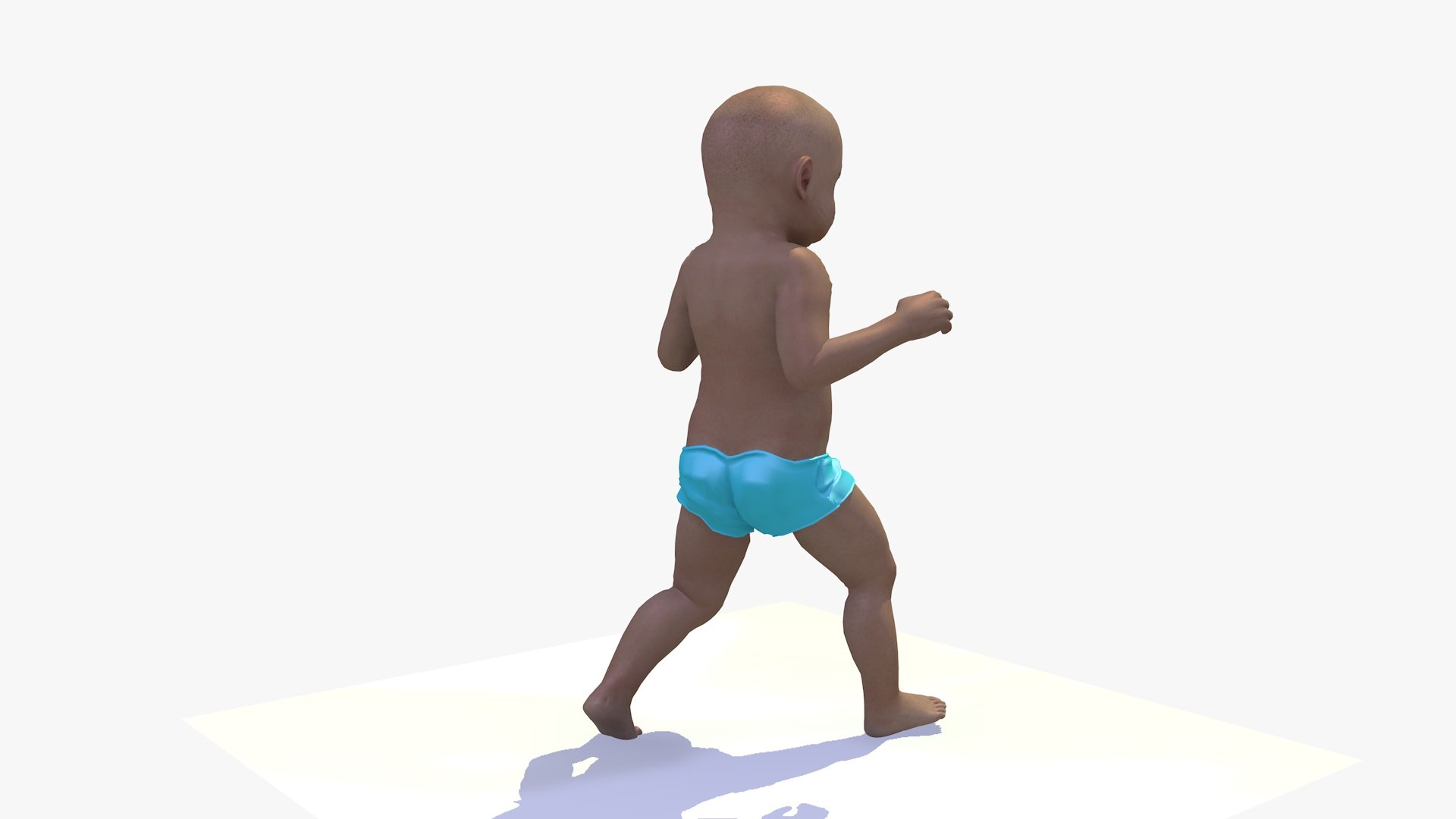 3D Model WALKING EURO BABY2 STATIC C4D - TurboSquid 1883300