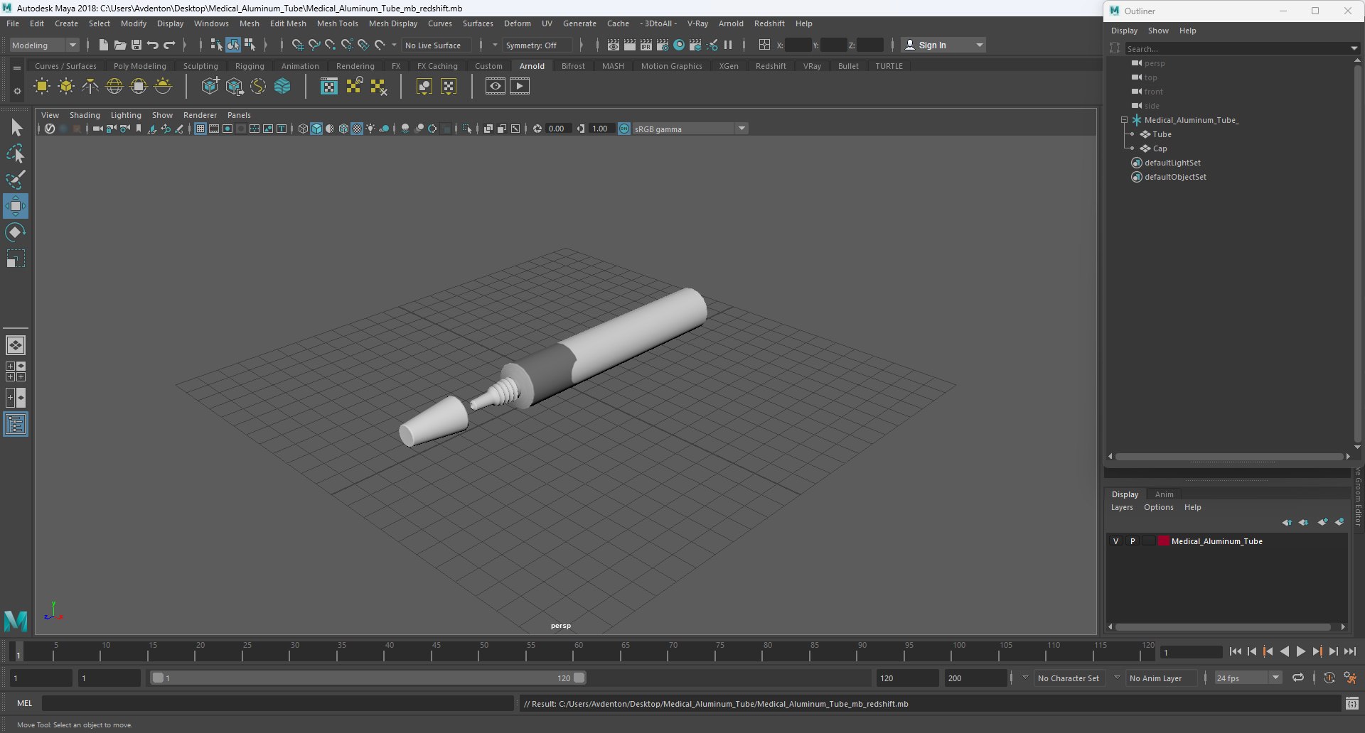 3D Medical Aluminum Tube - TurboSquid 2279839