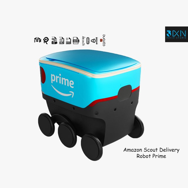 modelo 3d Robot de reparto Amazon Scout Prime - TurboSquid 2426673