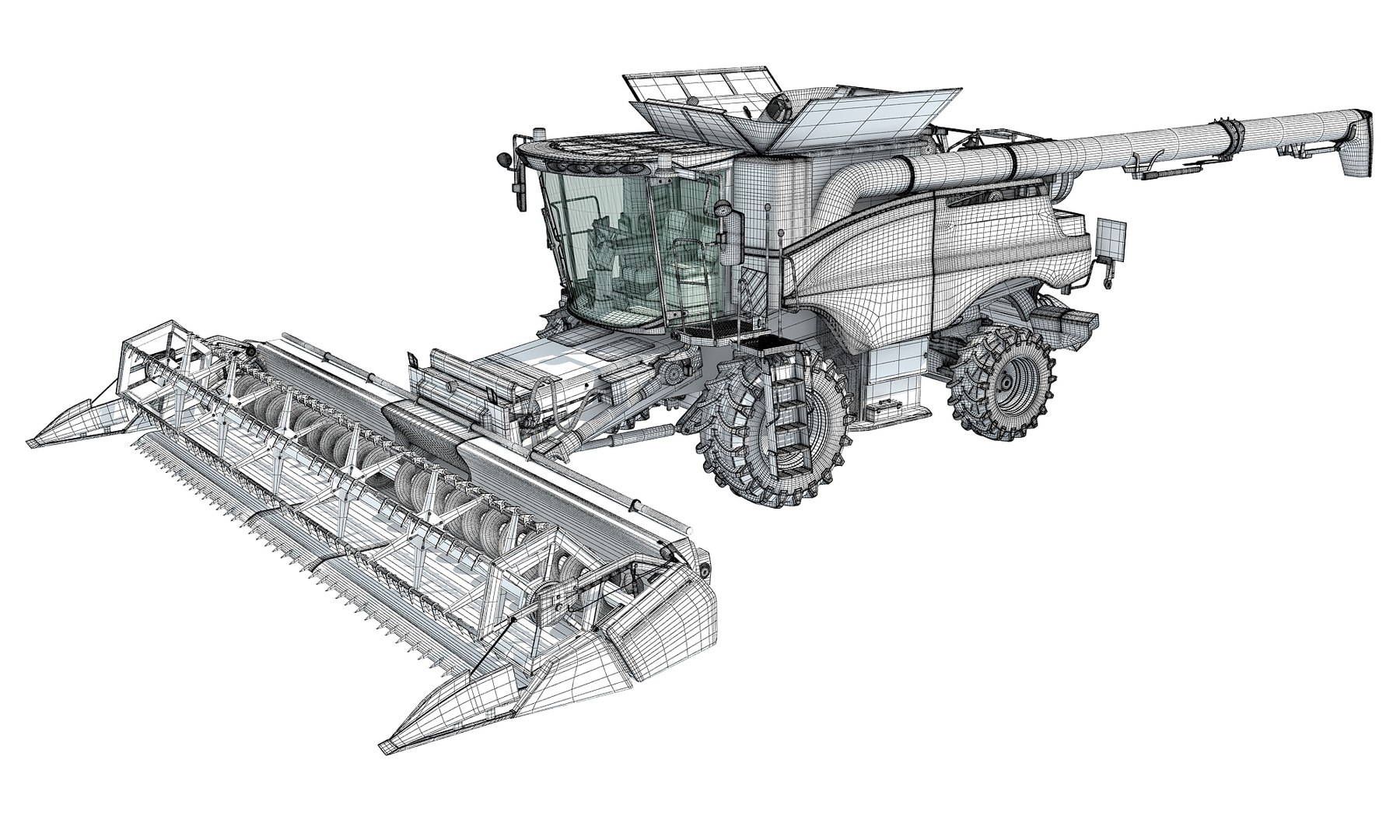 Agricultural tractor farm 3D - TurboSquid 1689371