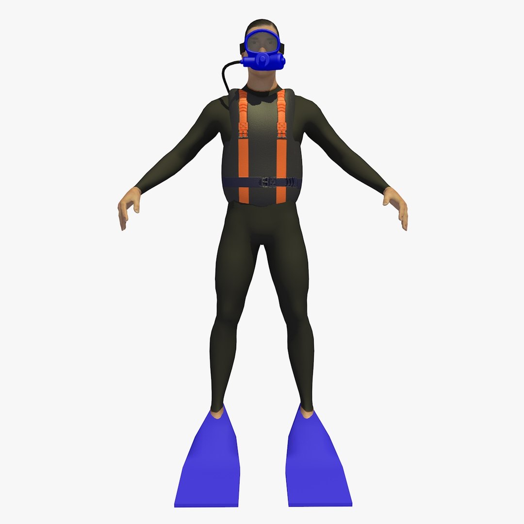 Diver Basic Ik R15 3D - TurboSquid 1257963