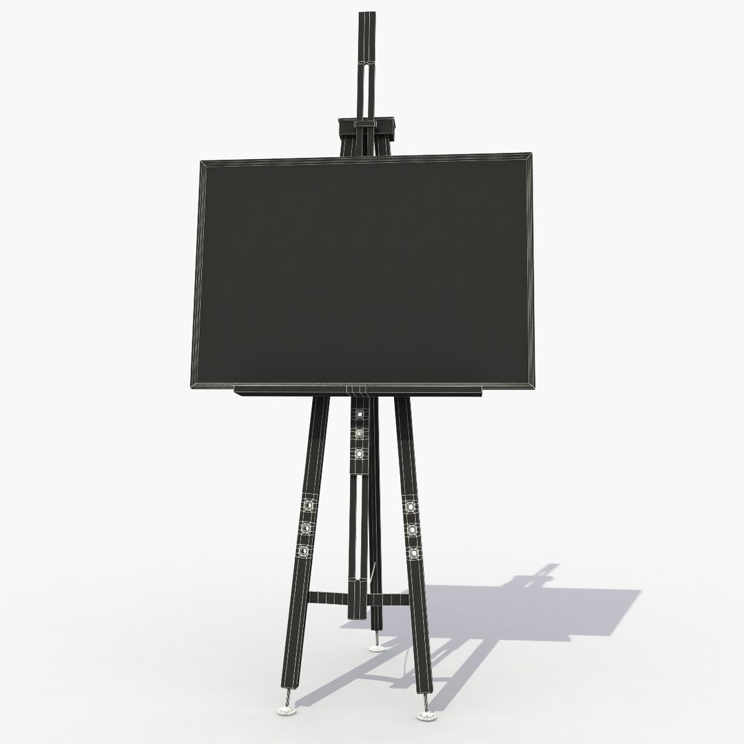 3d Easel Modeled Gallery