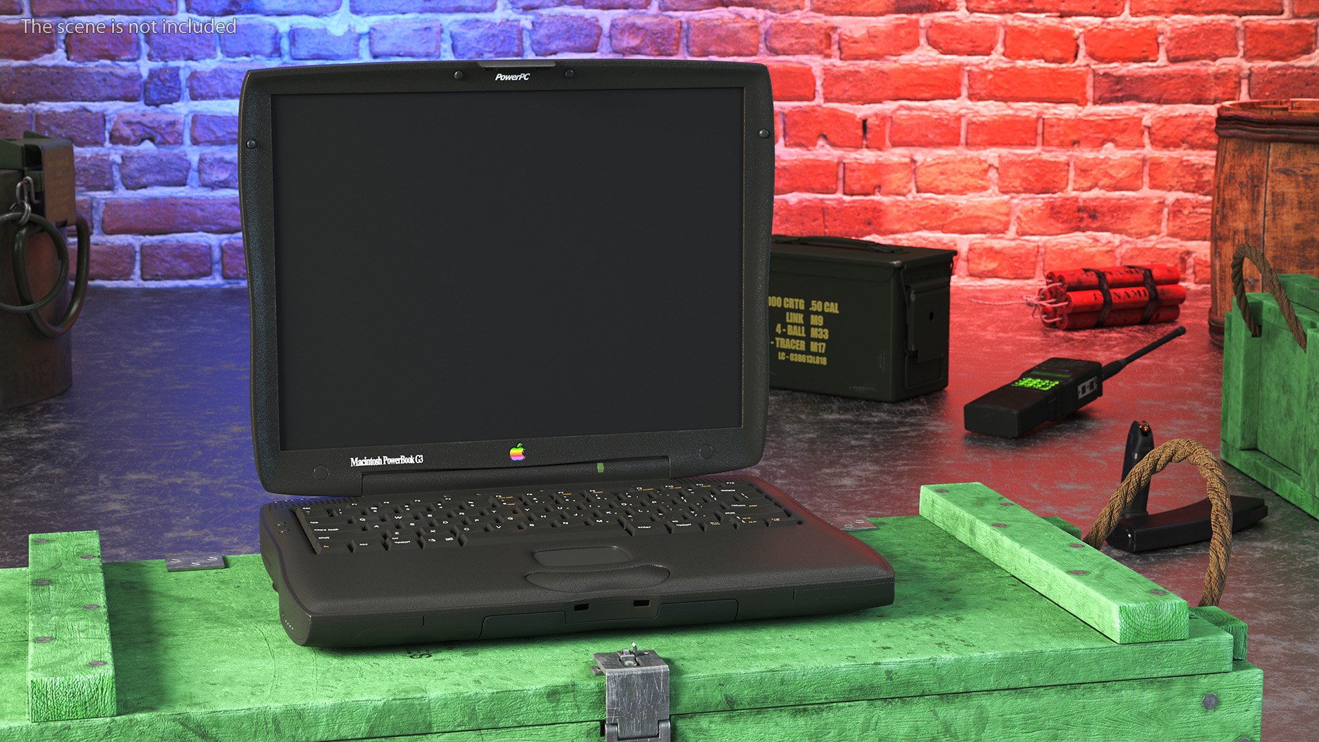 3D Vintage Apple PowerBook G3 Laptop Model - TurboSquid 2202478