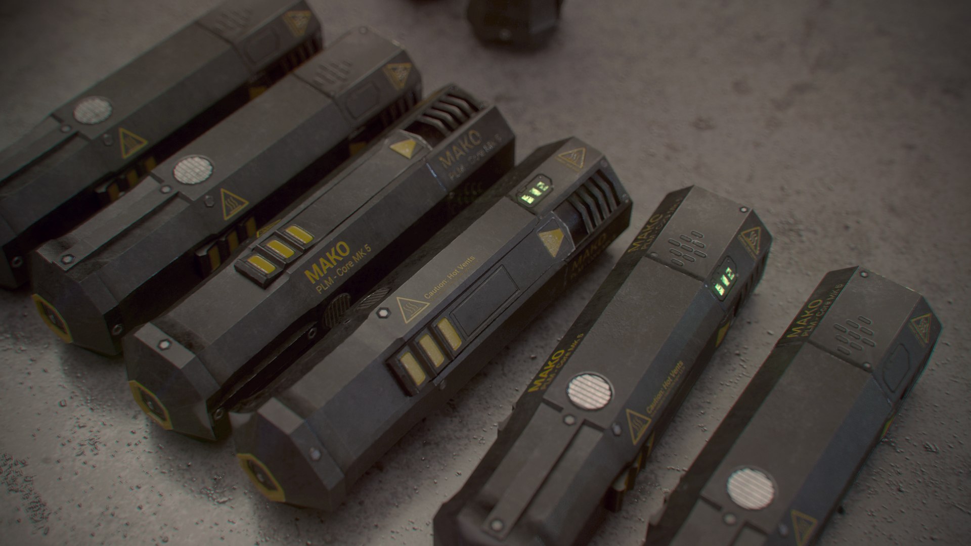 3d Model Energy Core Case Low-poly