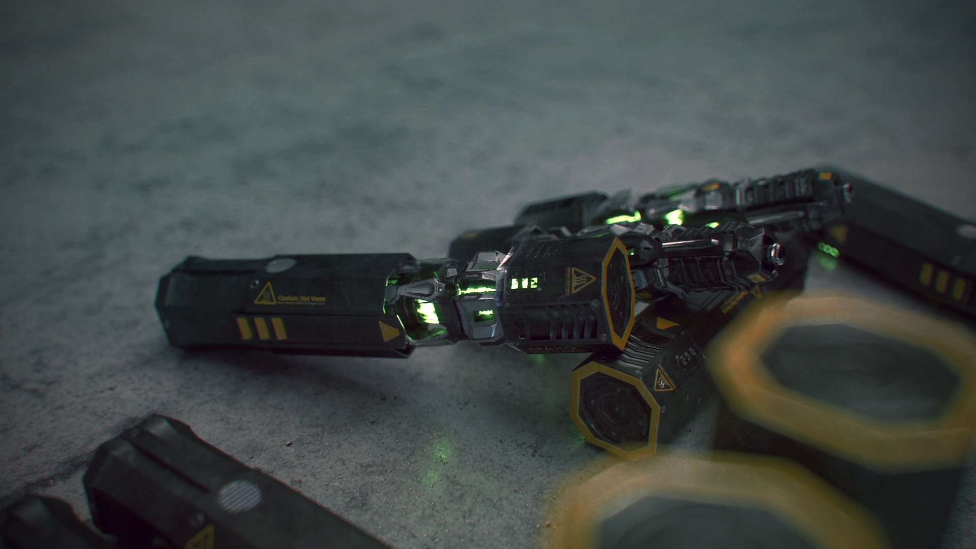 3d Model Energy Core Case Low-poly