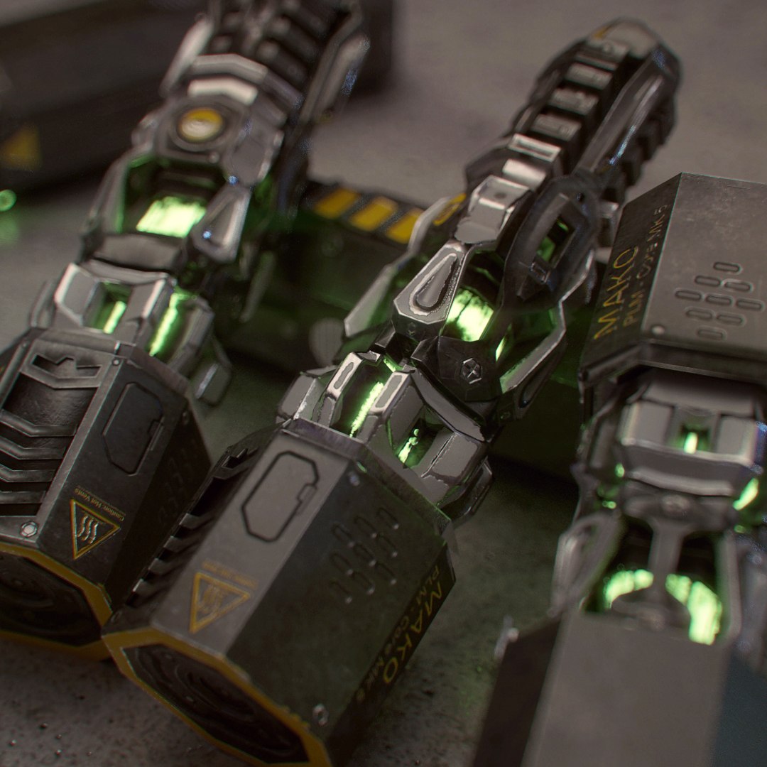 3d Model Energy Core Case Low-poly