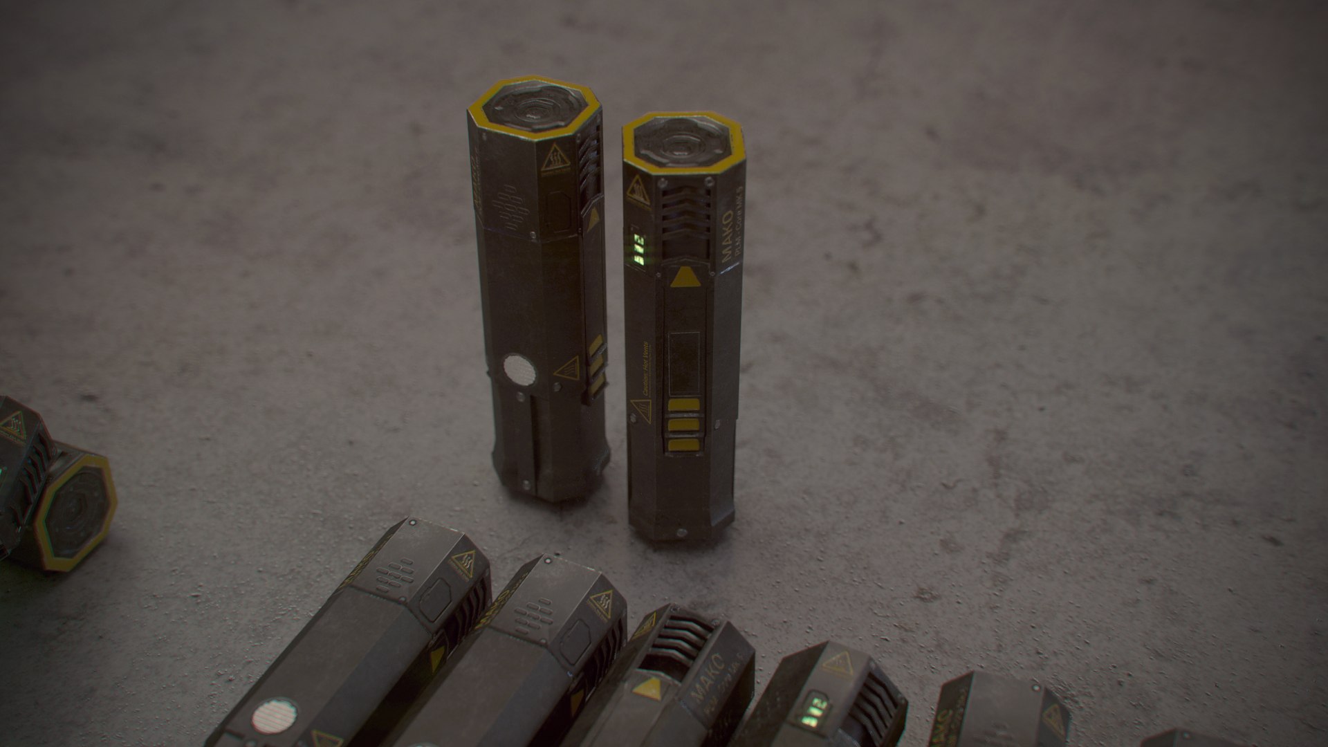 3d Model Energy Core Case Low-poly