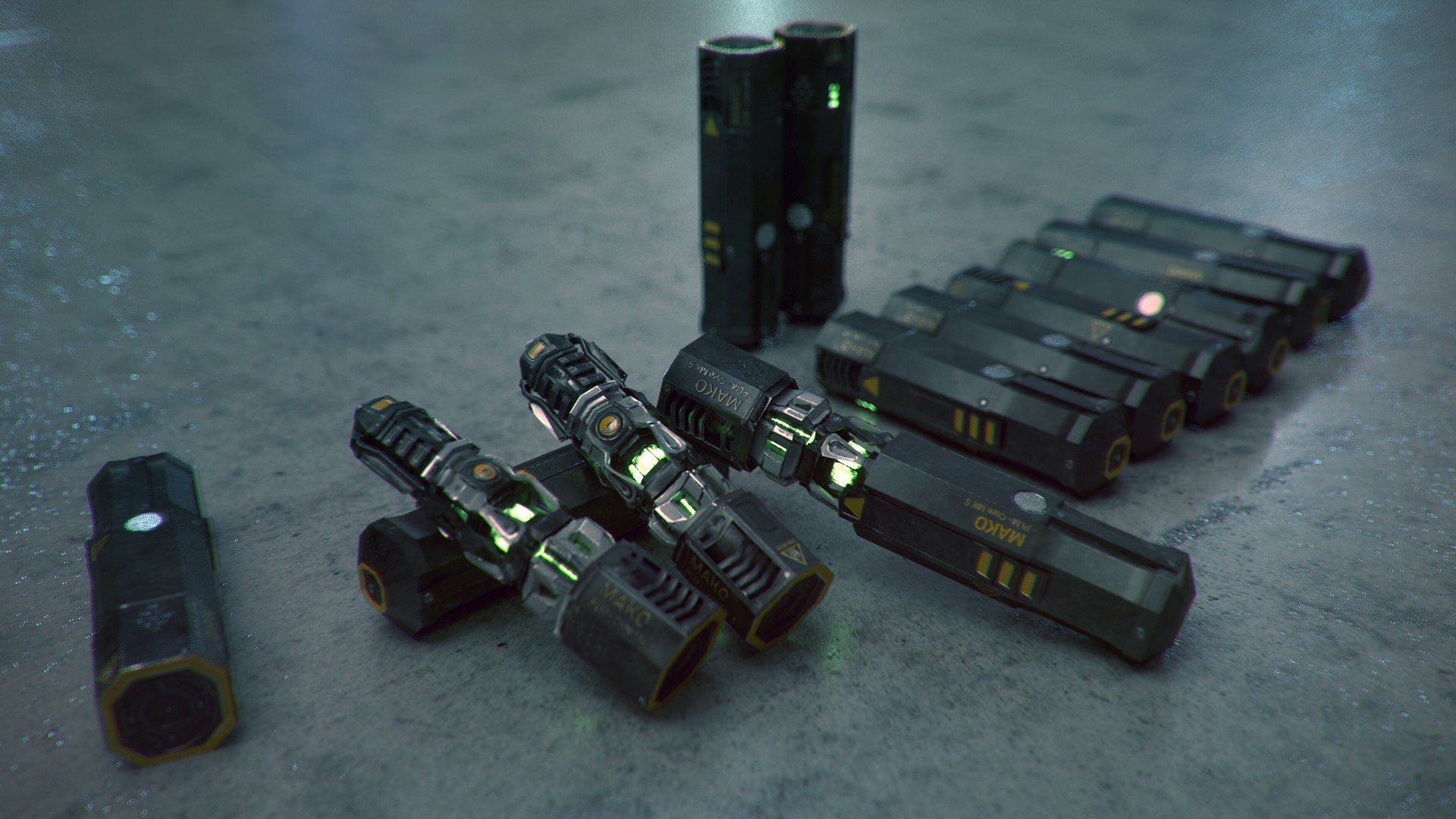 3d Model Energy Core Case Low-poly