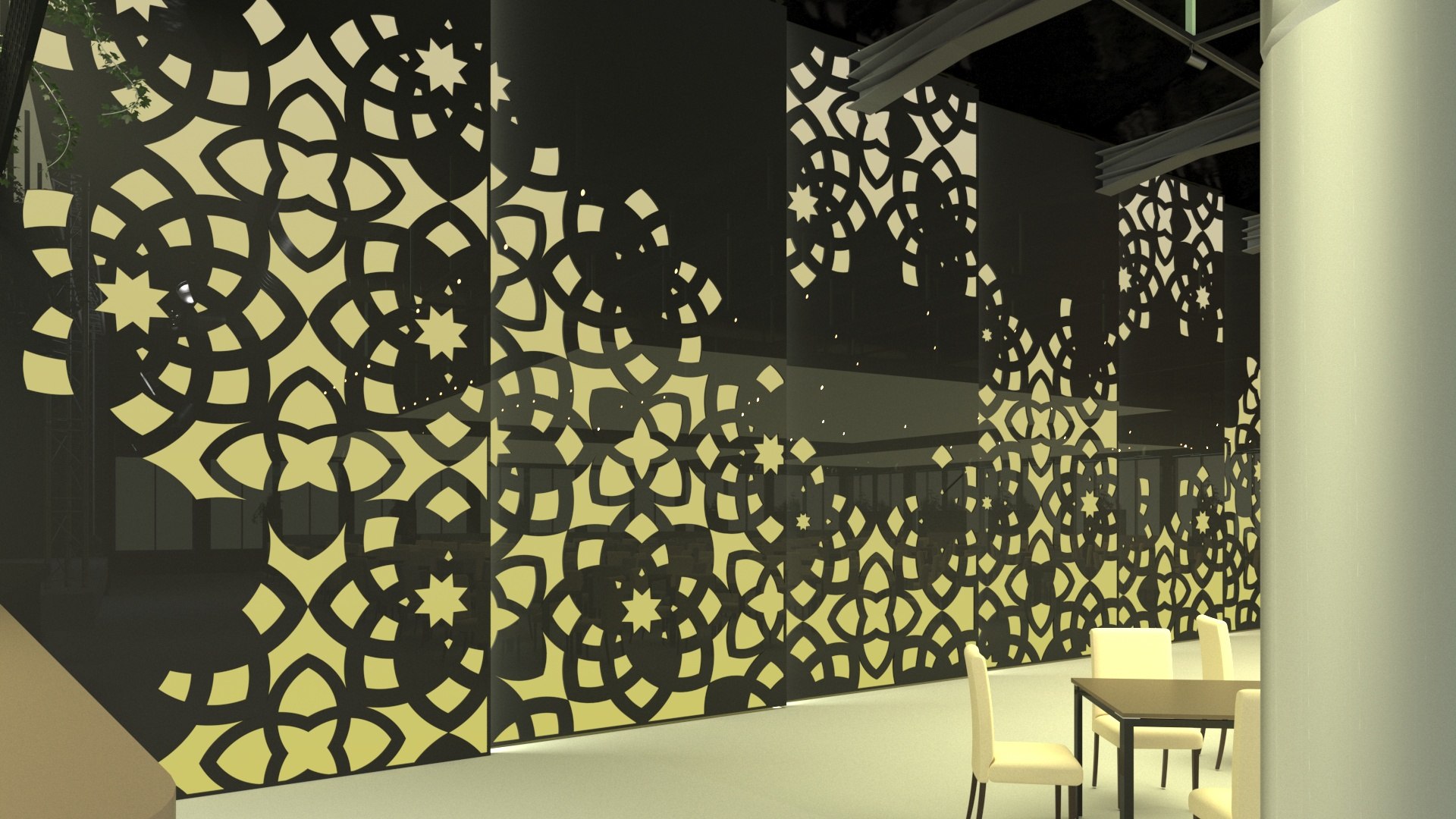 3D Arabesque wall decor - TurboSquid 2118648