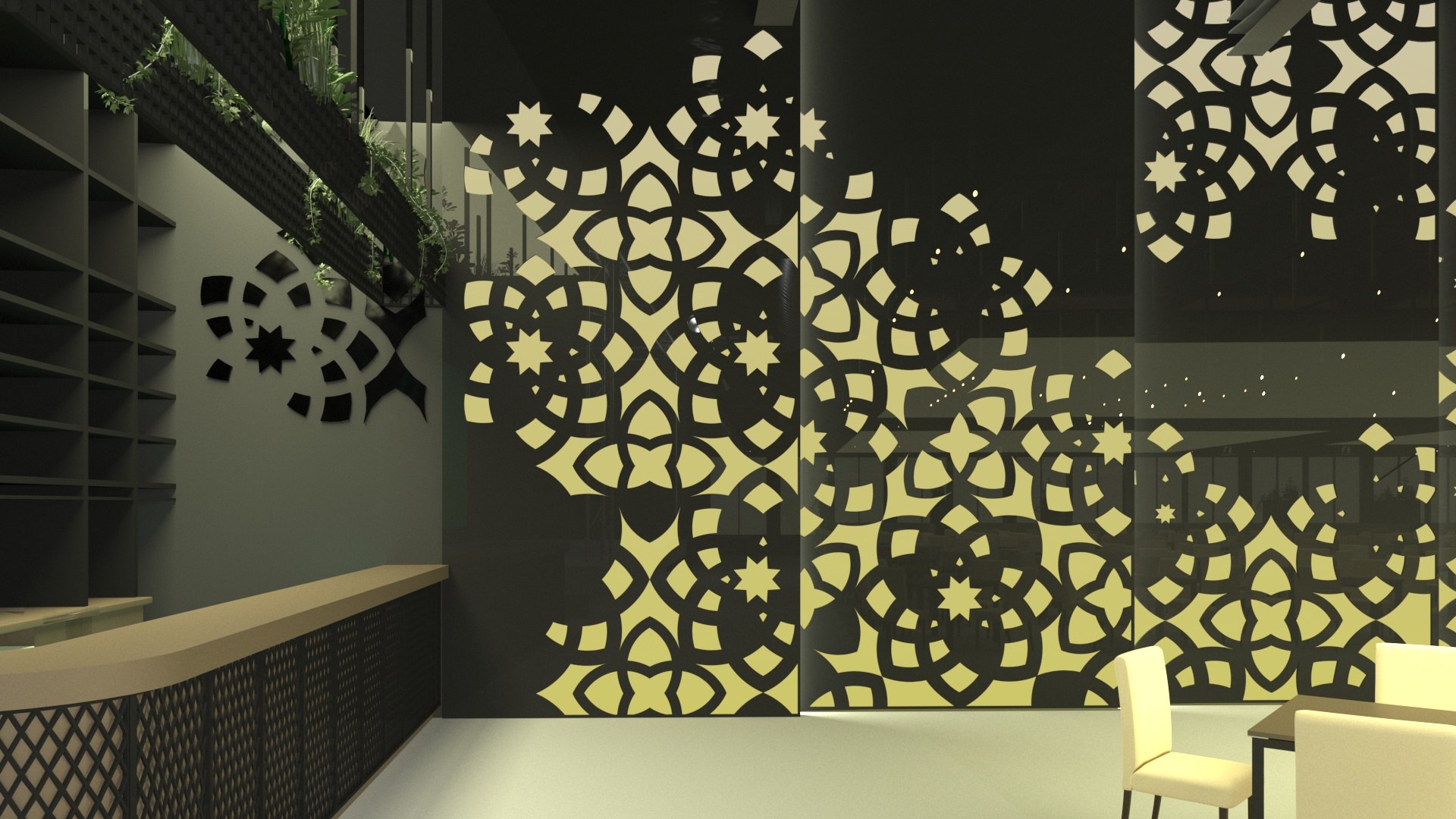 3D Arabesque wall decor - TurboSquid 2118648