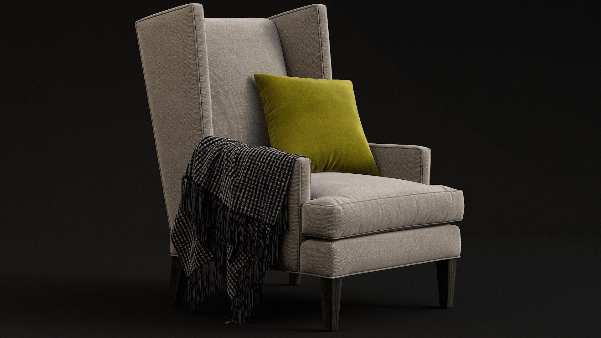 3D Luxe Chair - TurboSquid 1592696