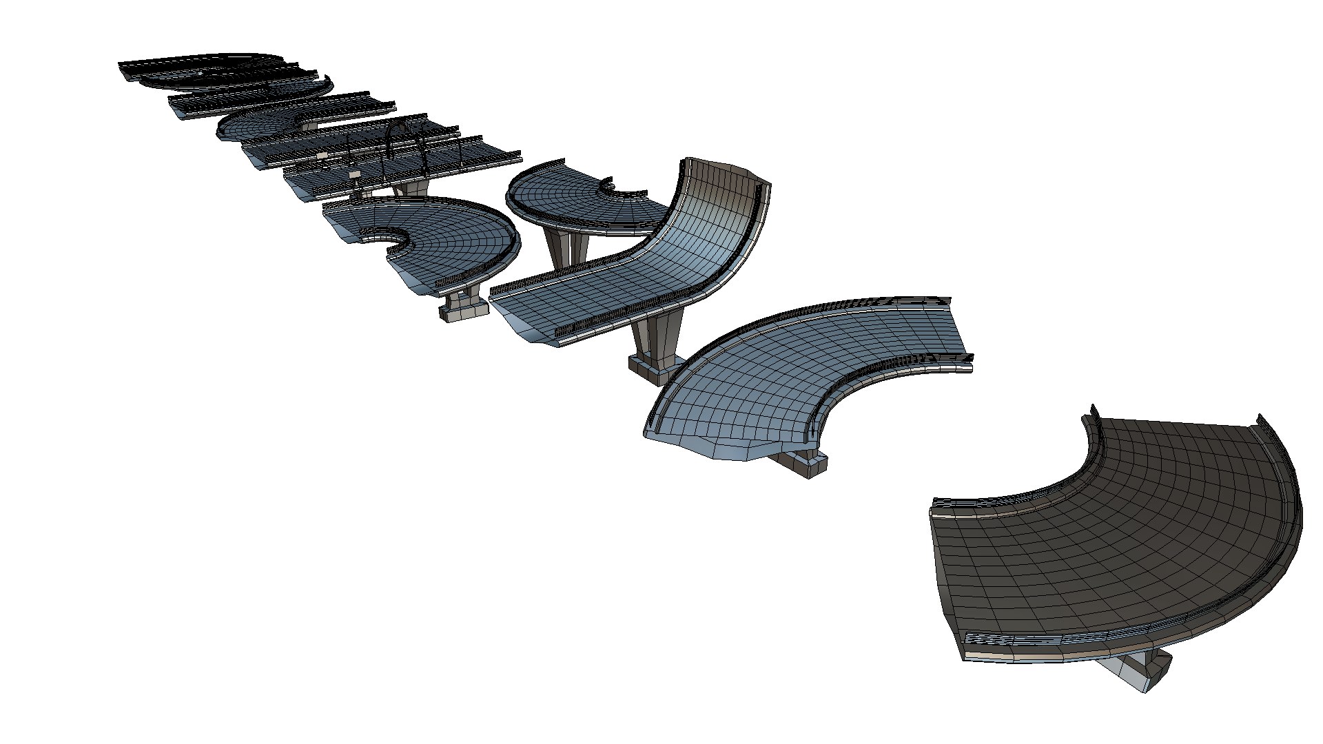 Modular Road Pack 3D 3D - TurboSquid 2256803