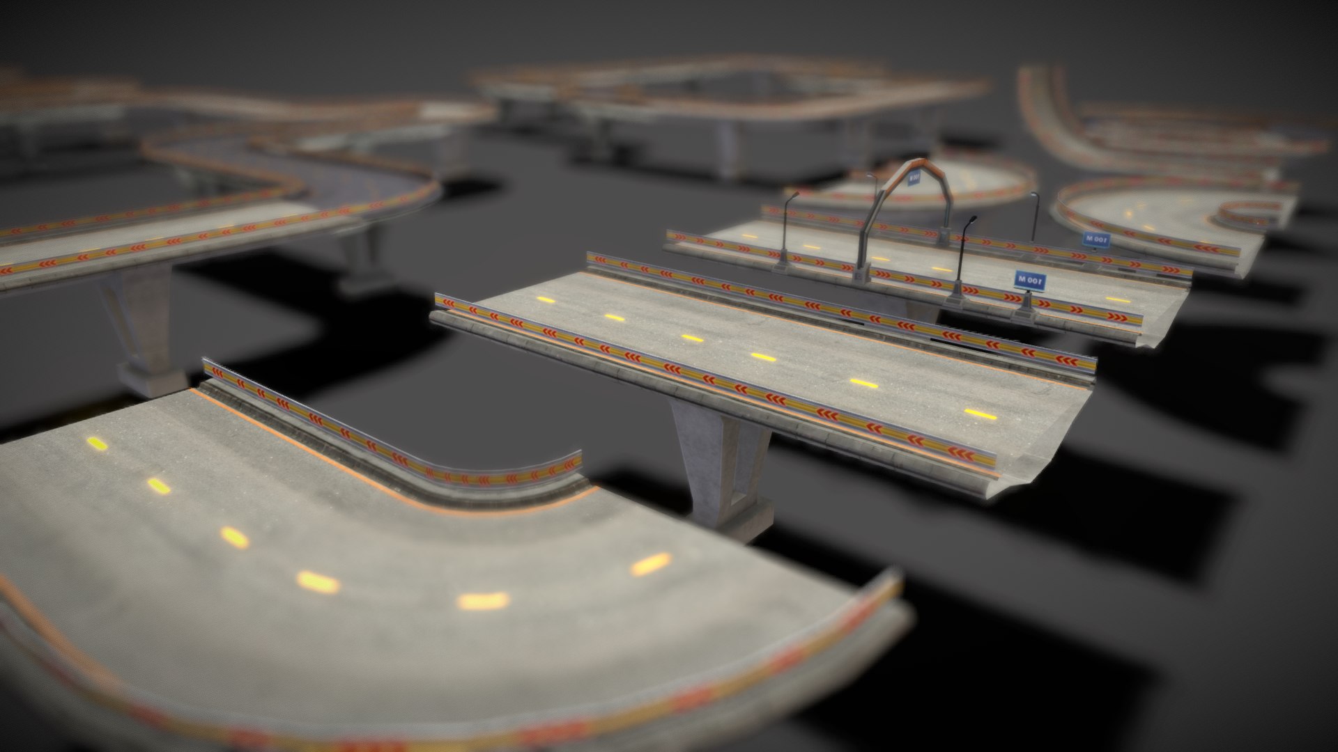 Modular Road Pack 3D 3D - TurboSquid 2256803