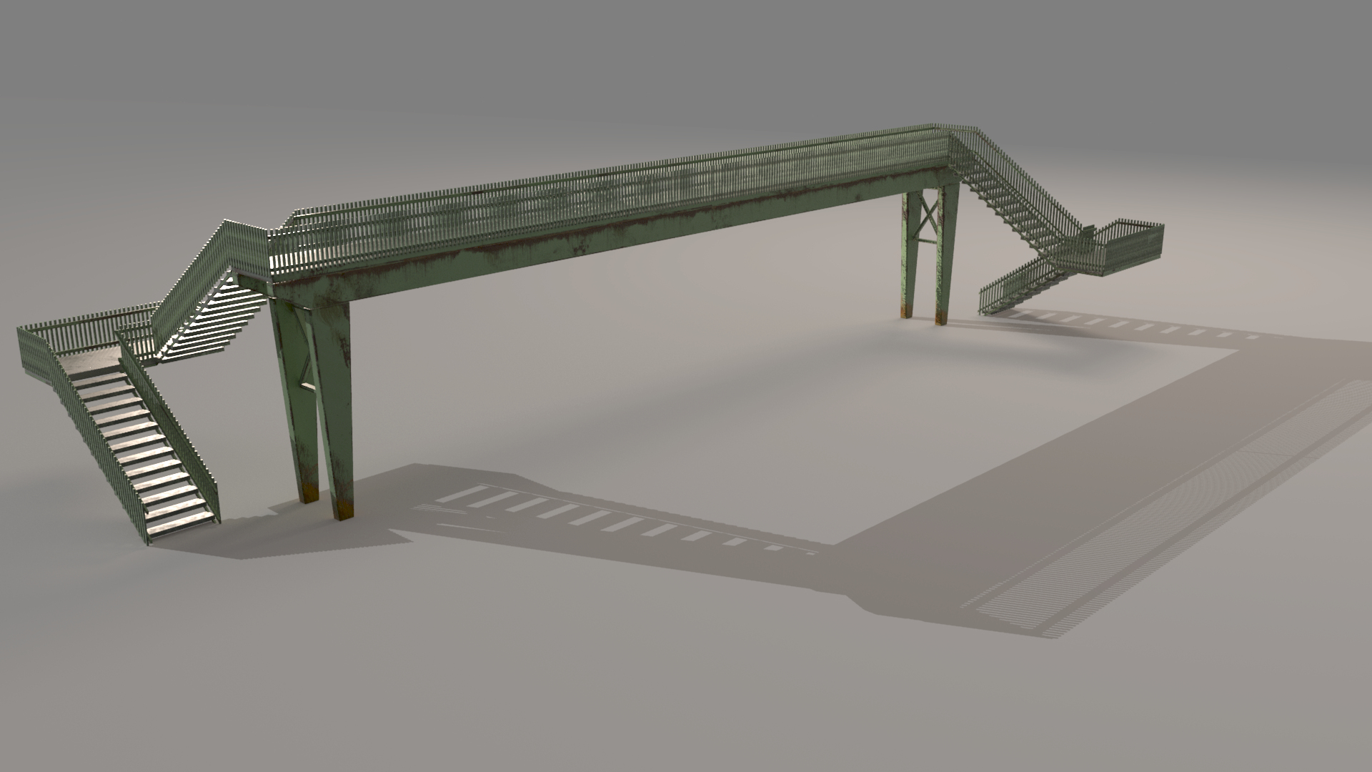 CITYFOOTBRIDGE 3D Model - TurboSquid 2003599