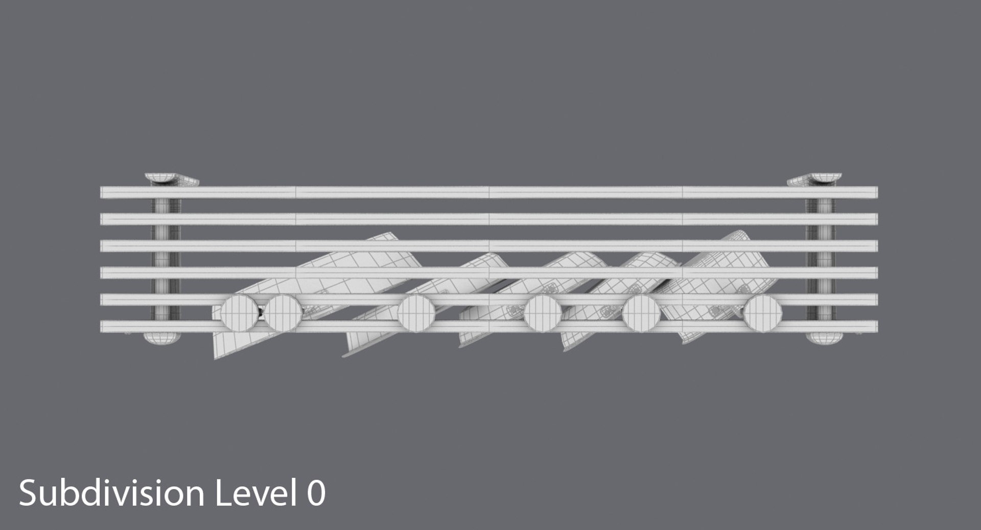 Kitchen-pan-rack-03---with-pans 3D - TurboSquid 1319631