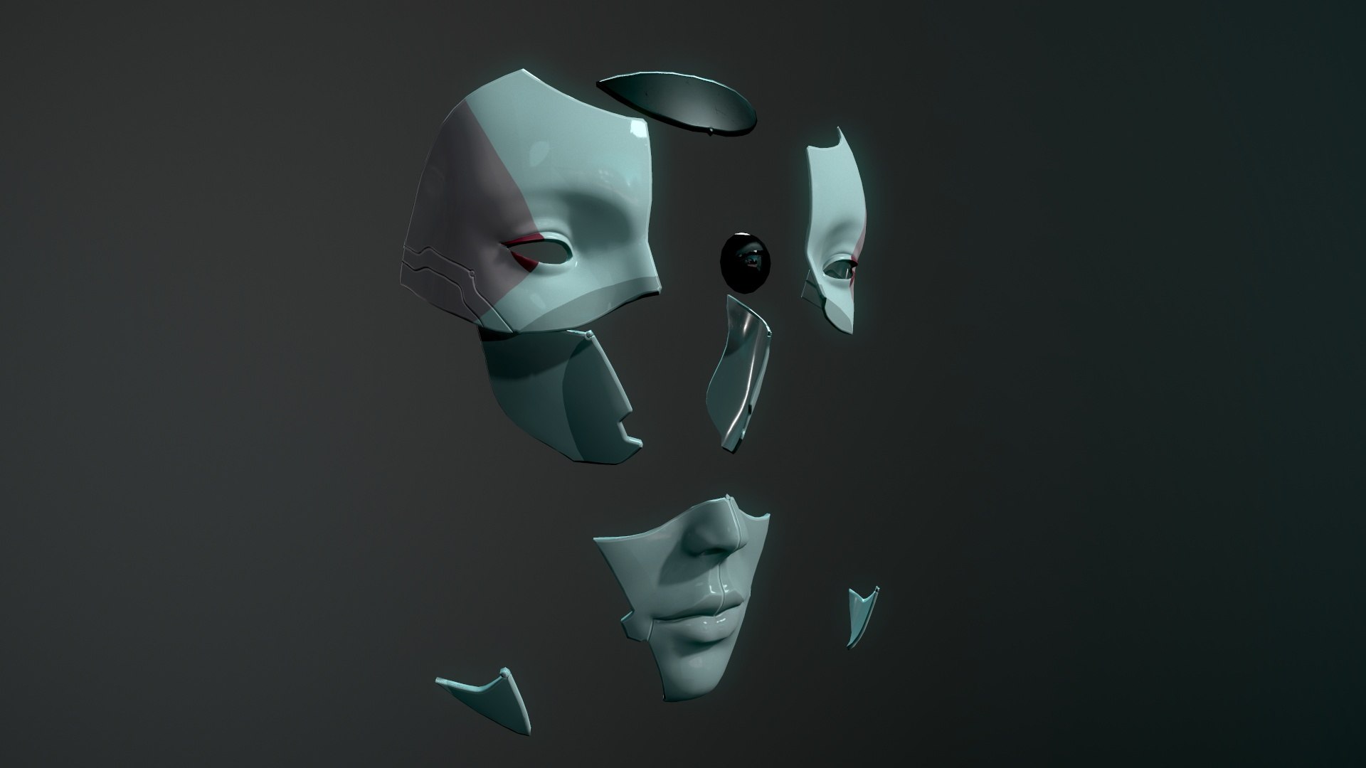 3D low-poly ghost shell model - TurboSquid 1451913