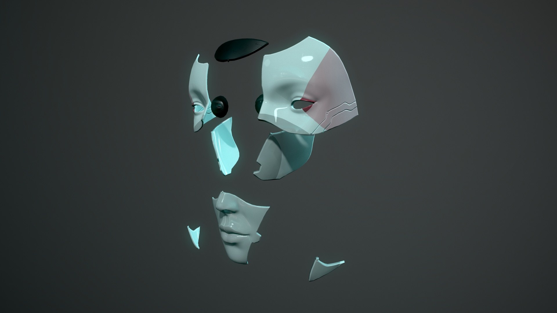 3D low-poly ghost shell model - TurboSquid 1451913