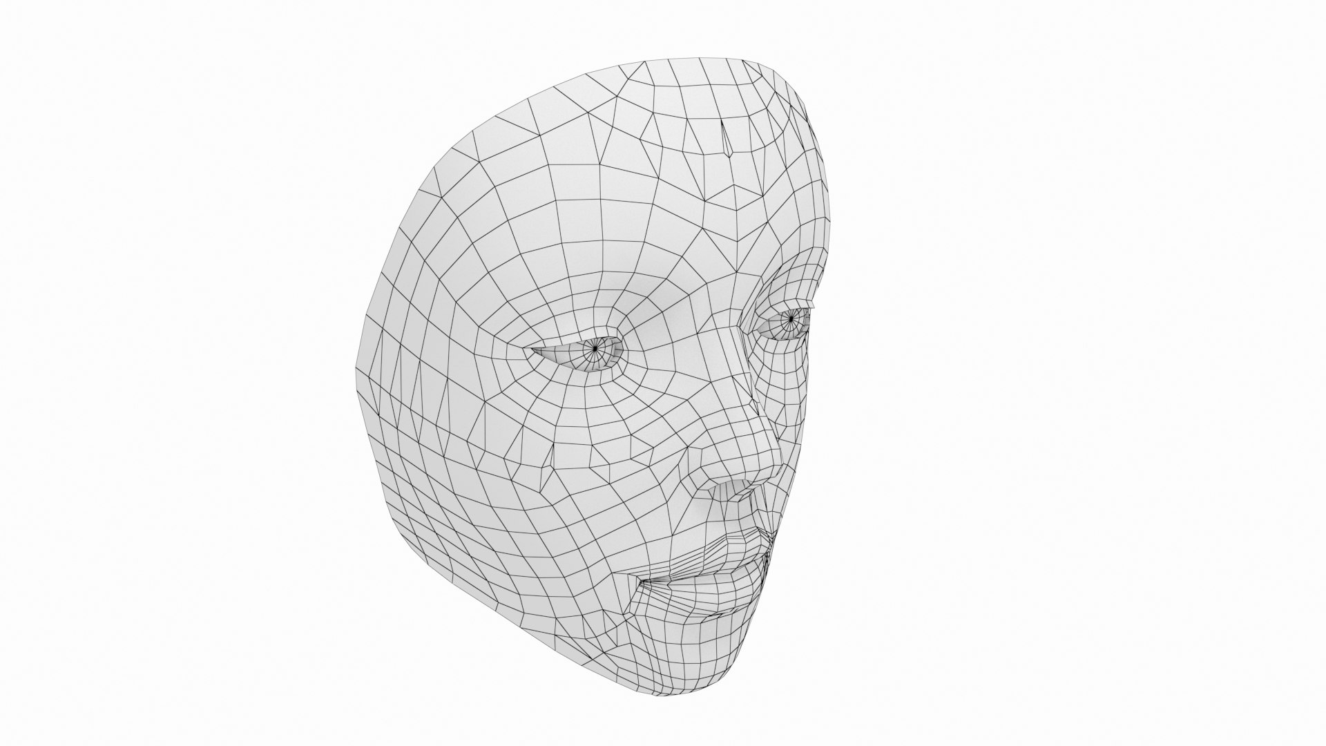 3D low-poly ghost shell model - TurboSquid 1451913