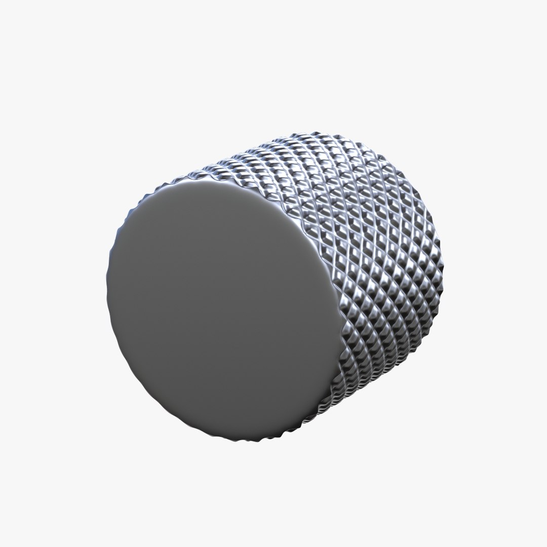 3d Button Metal Model