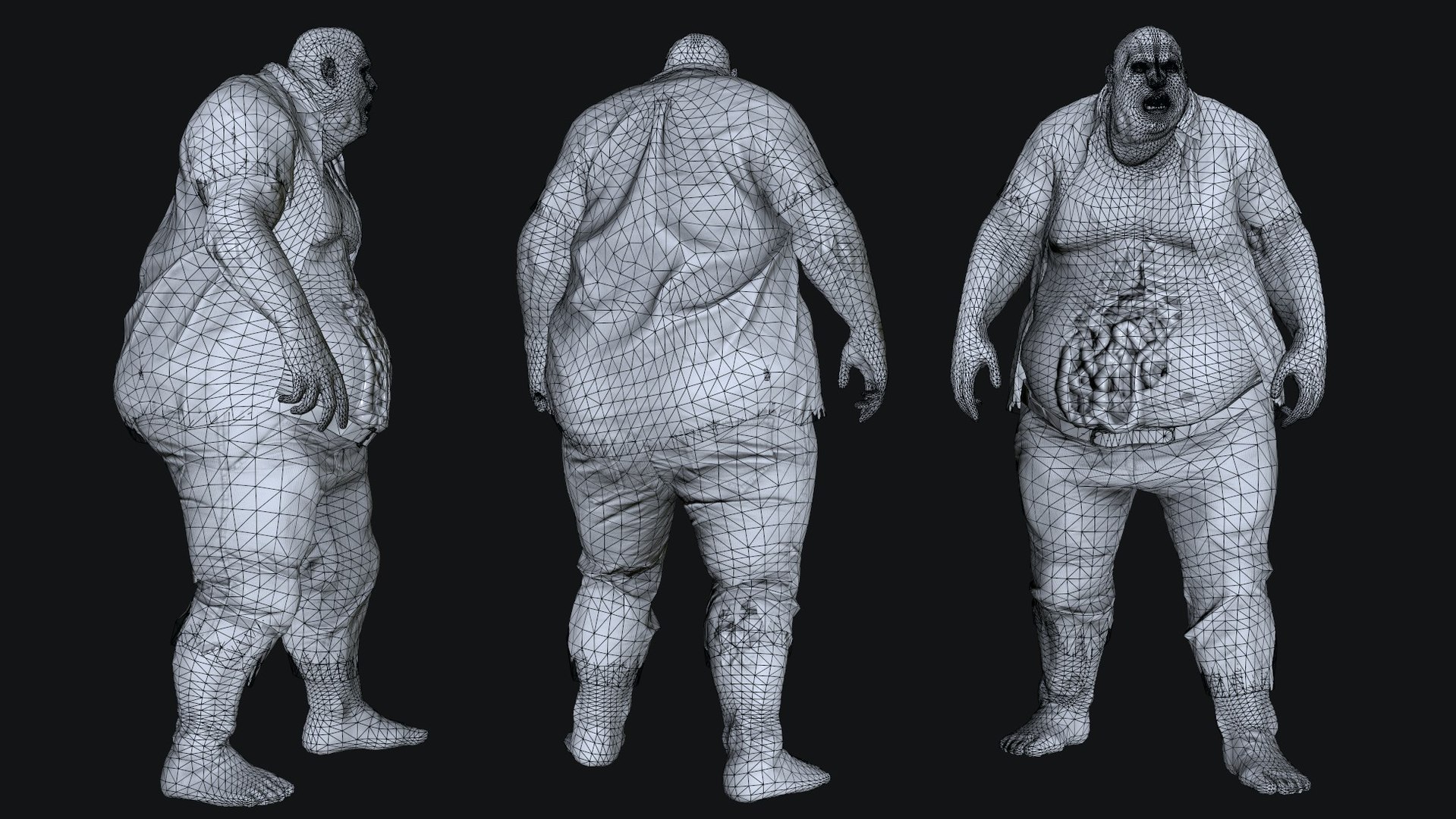 Classic Zombie Fat Model - TurboSquid 2169511