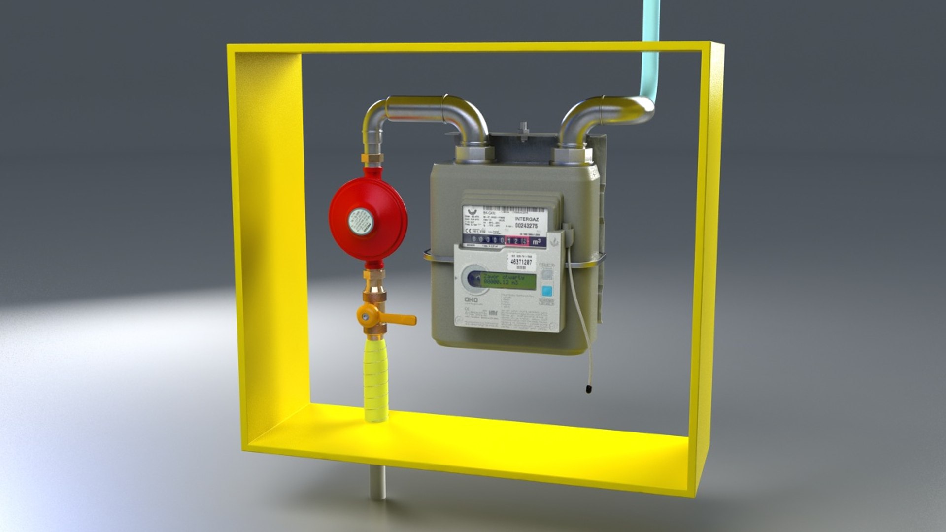 Gas Box 3d Max