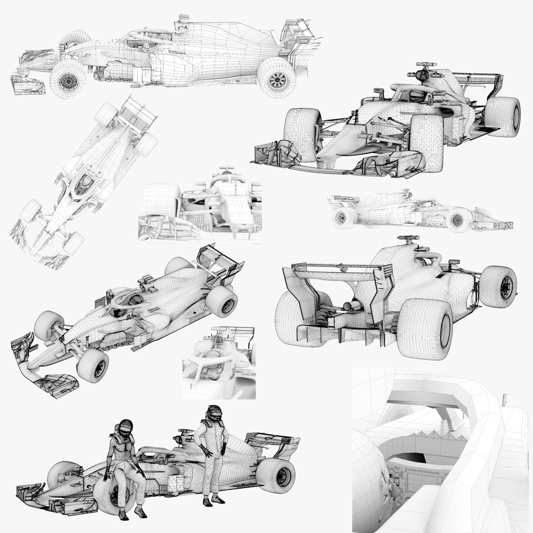 3D Rigged F1 Car - TurboSquid 1332147