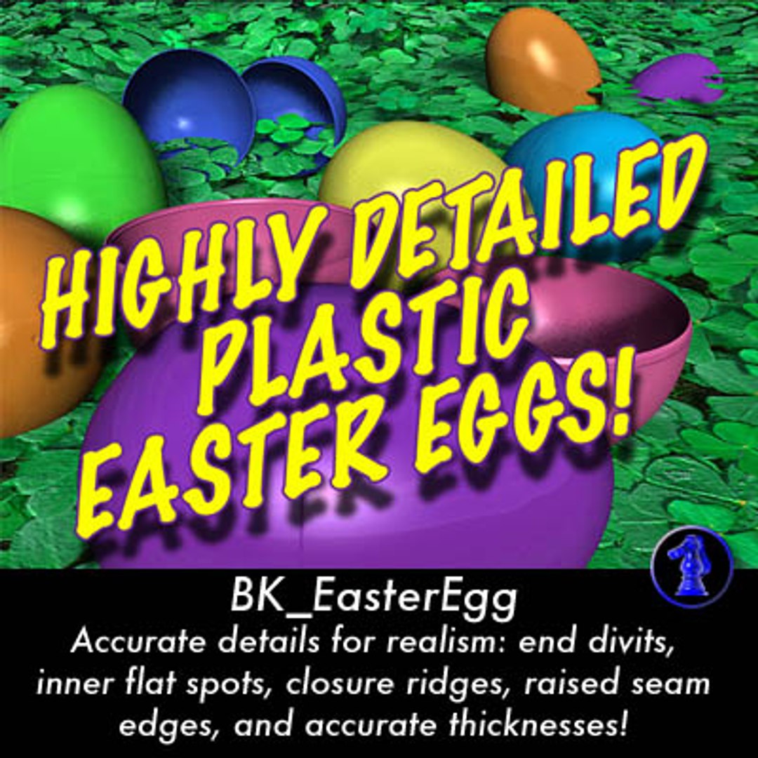 3d Plastic Easter Egg