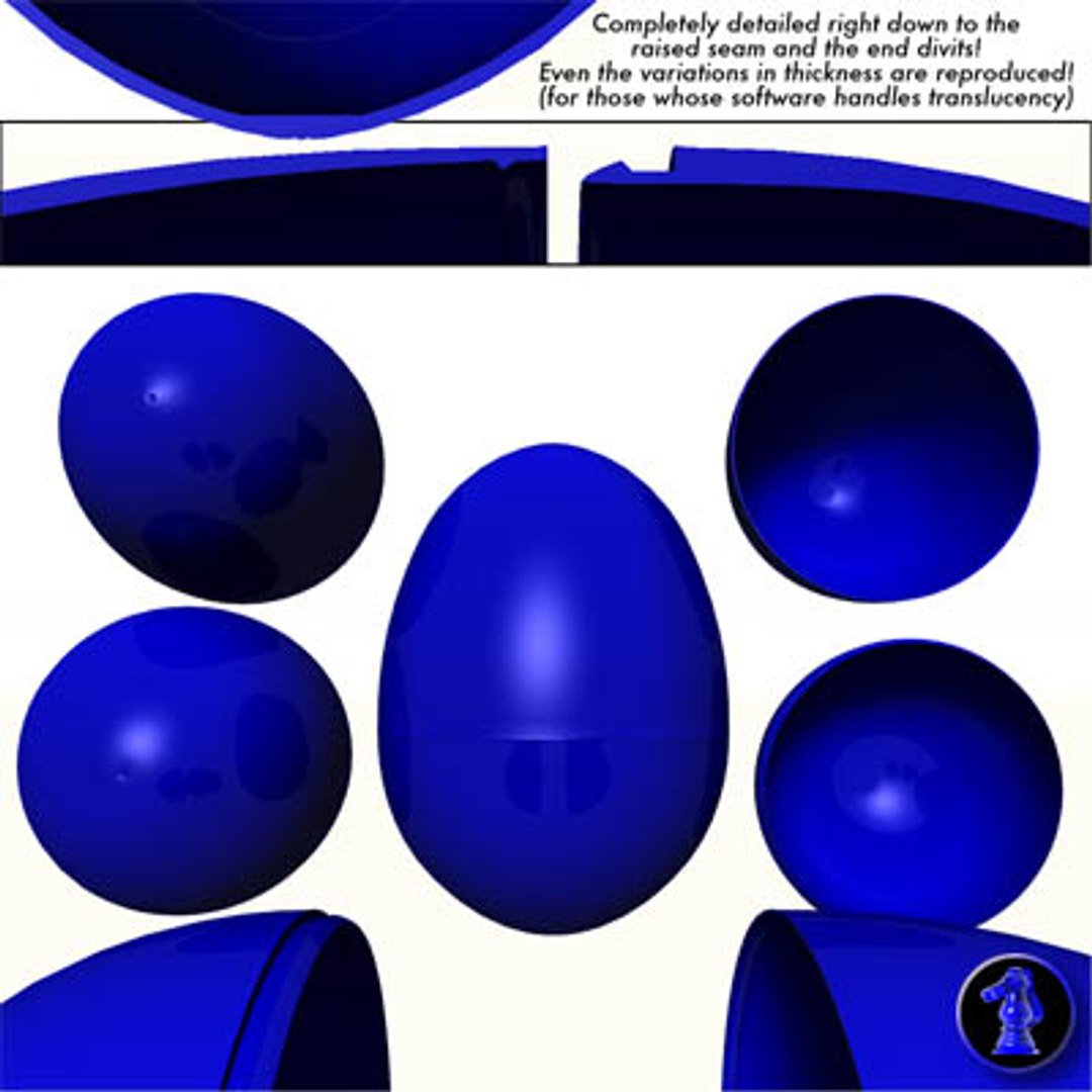 3d Plastic Easter Egg