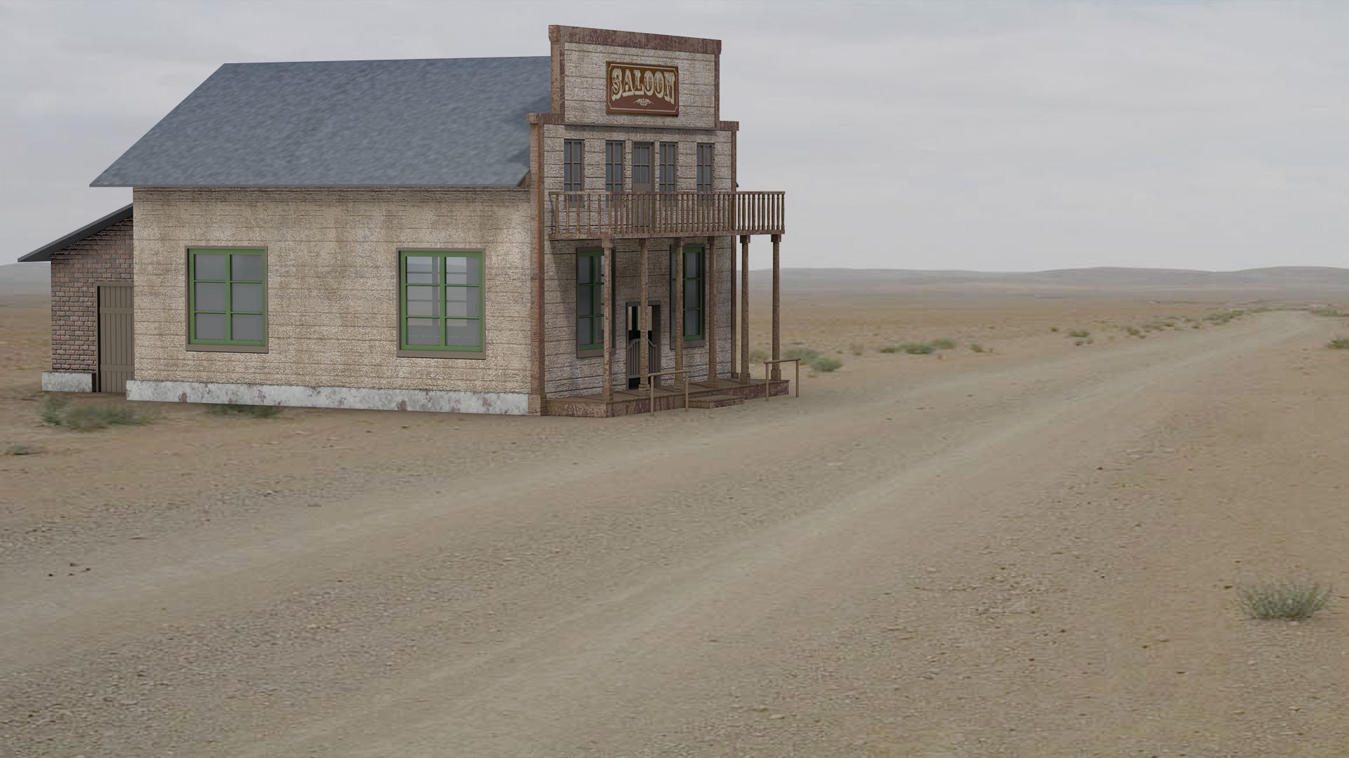 3D Wild West Saloon Model - TurboSquid 2217017