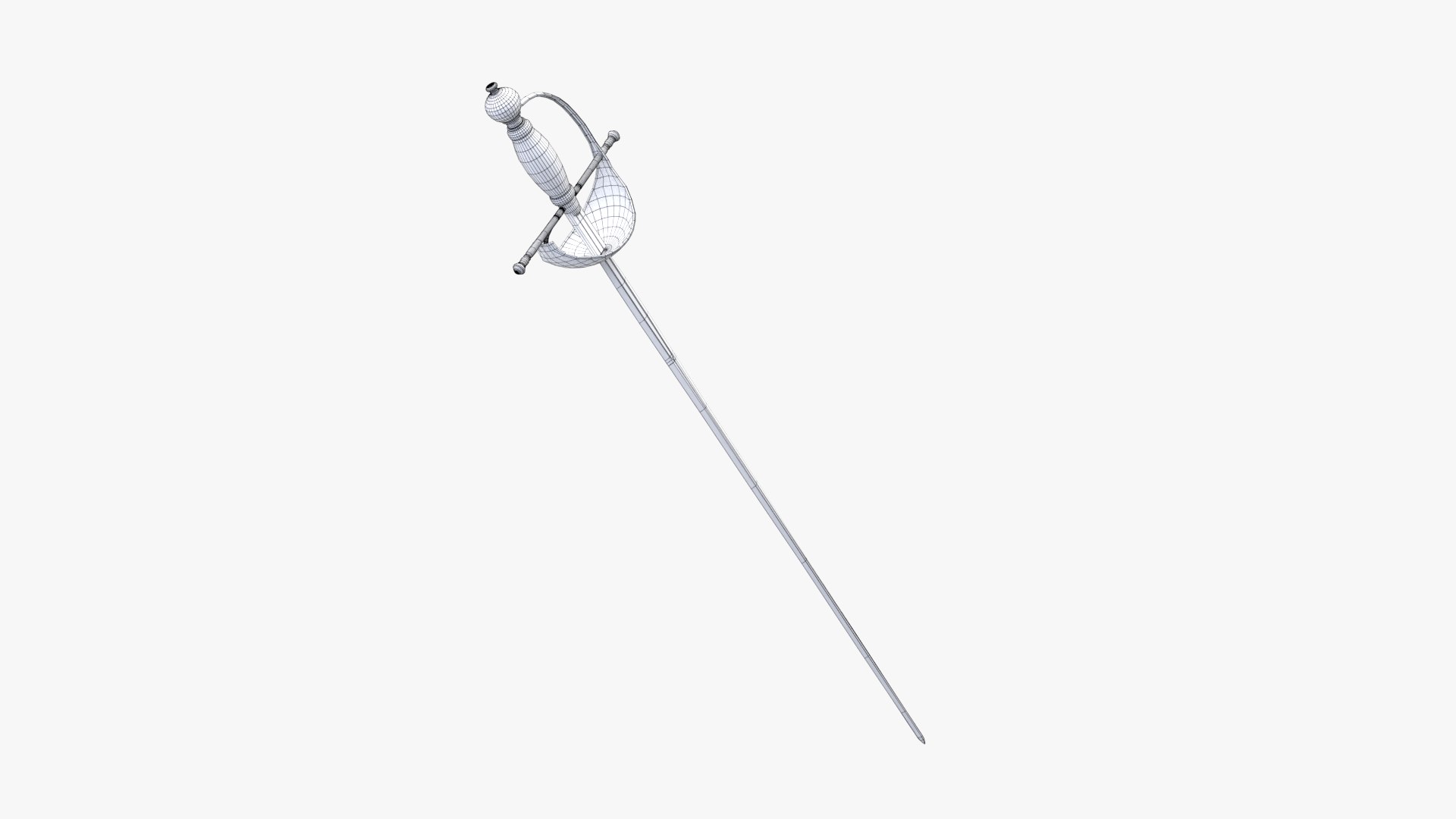 Antique Rapier Sword 3D Model - TurboSquid 1569261