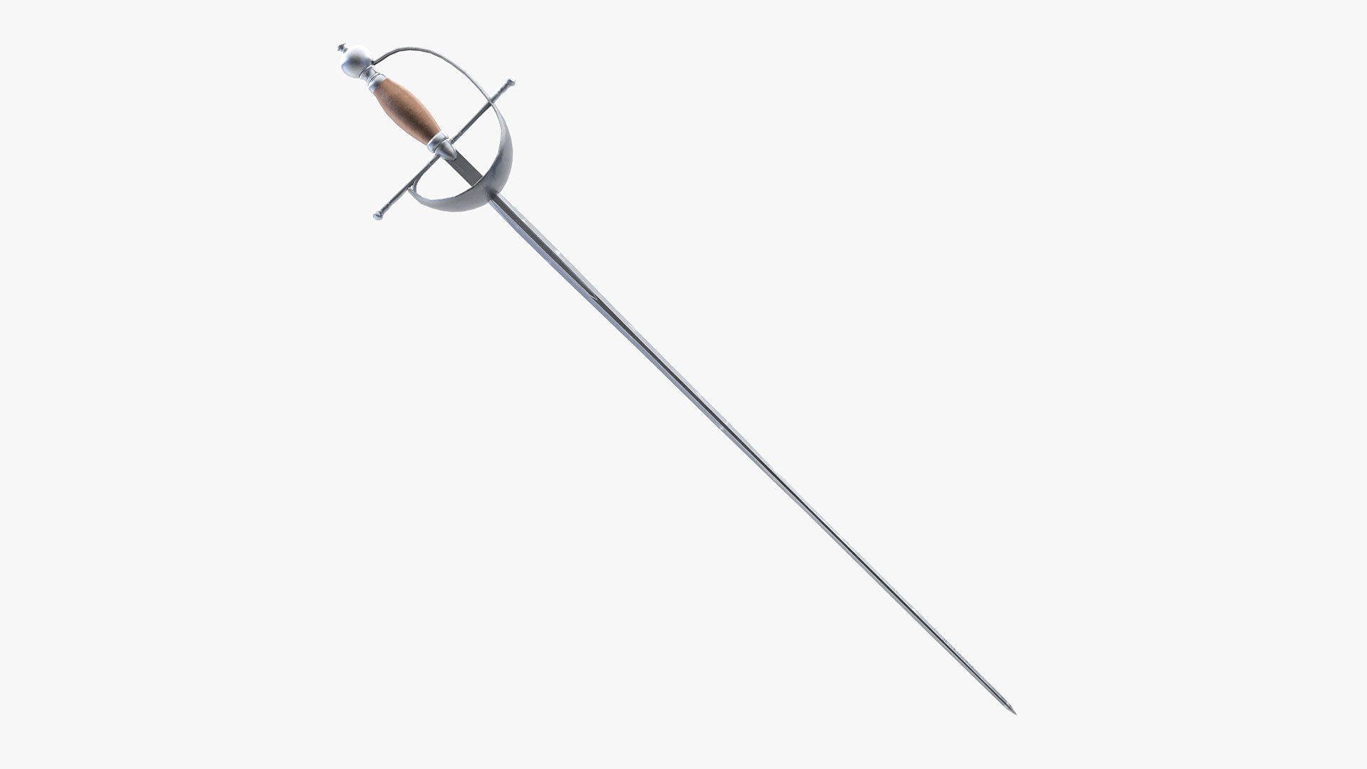 Antique Rapier Sword 3D Model - TurboSquid 1569261