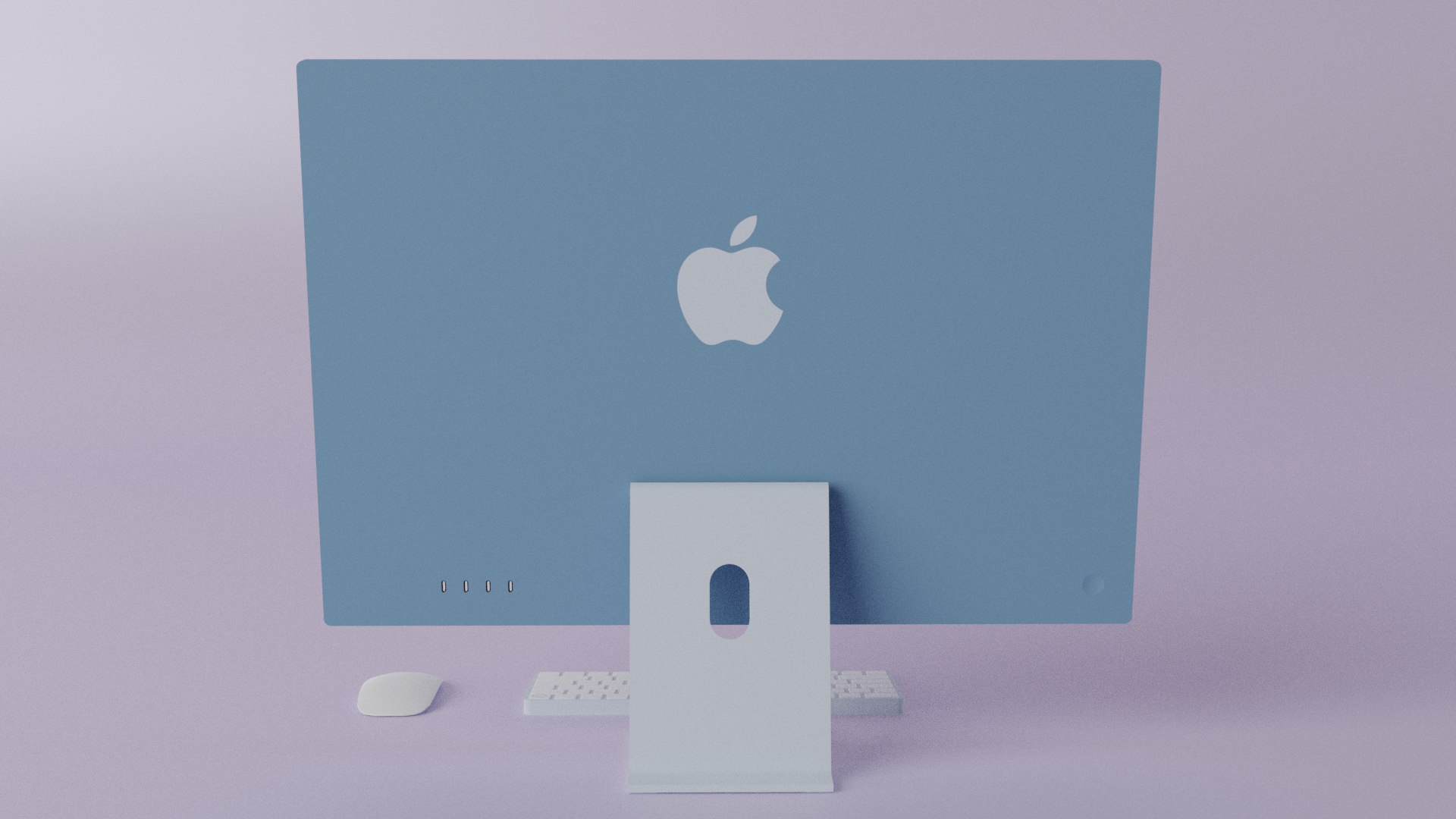 3D iMac 24-inch 2021 Blue model - TurboSquid 1937945