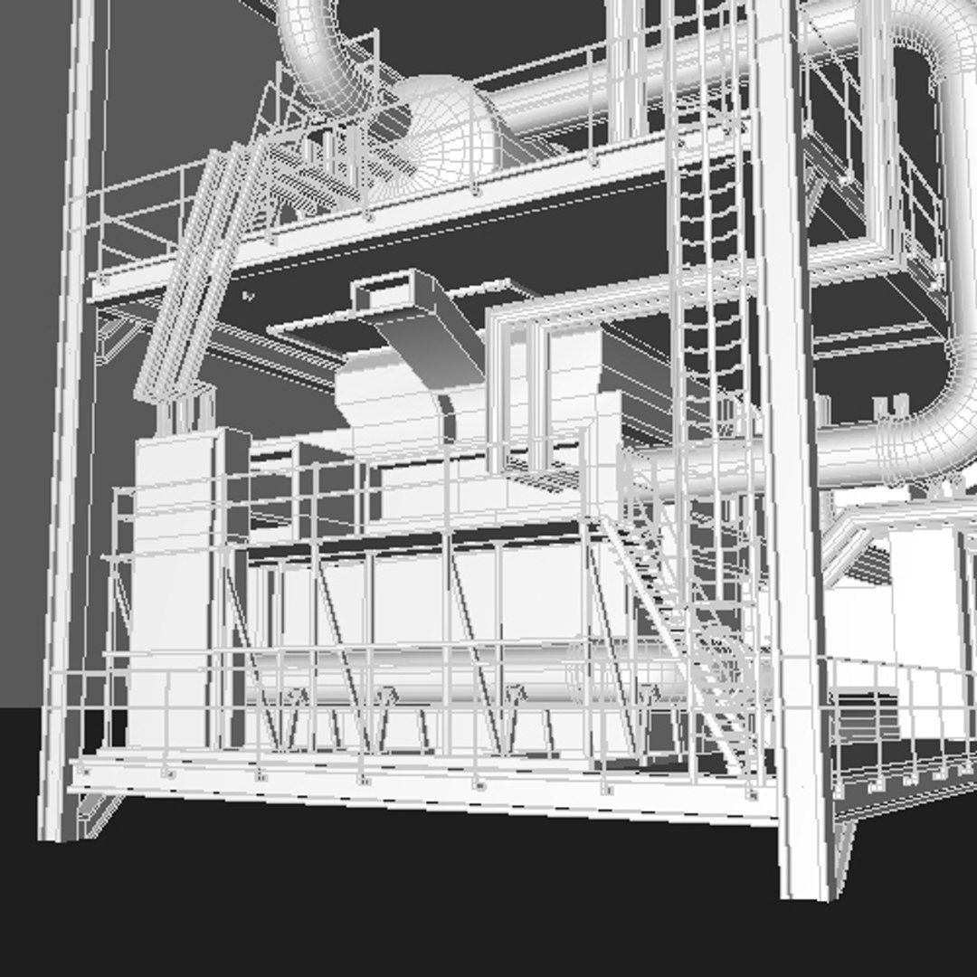 Industrial Plant 3d Model