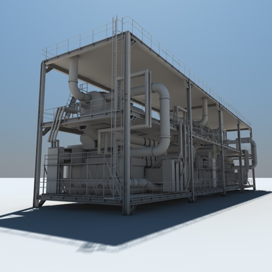 Industrial Plant 3d Model