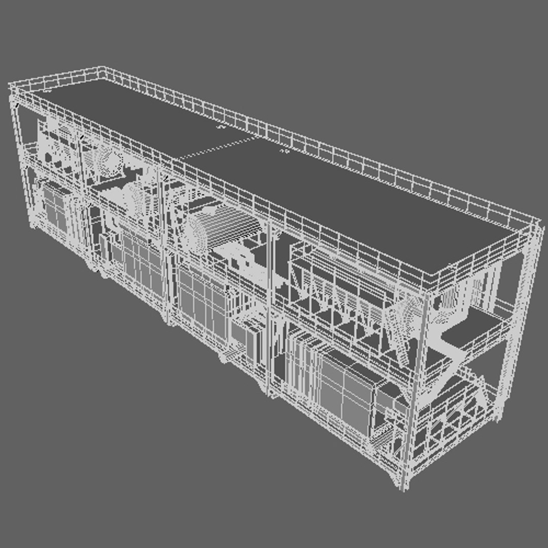 Industrial Plant 3d Model