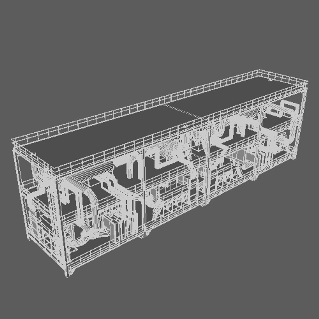Industrial Plant 3d Model